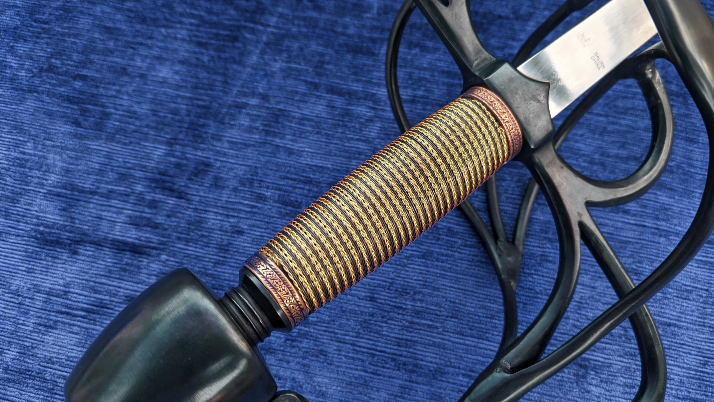 Blued Swept Hilt Rapier & Dagger Set — Jesse Belsky Stageswords