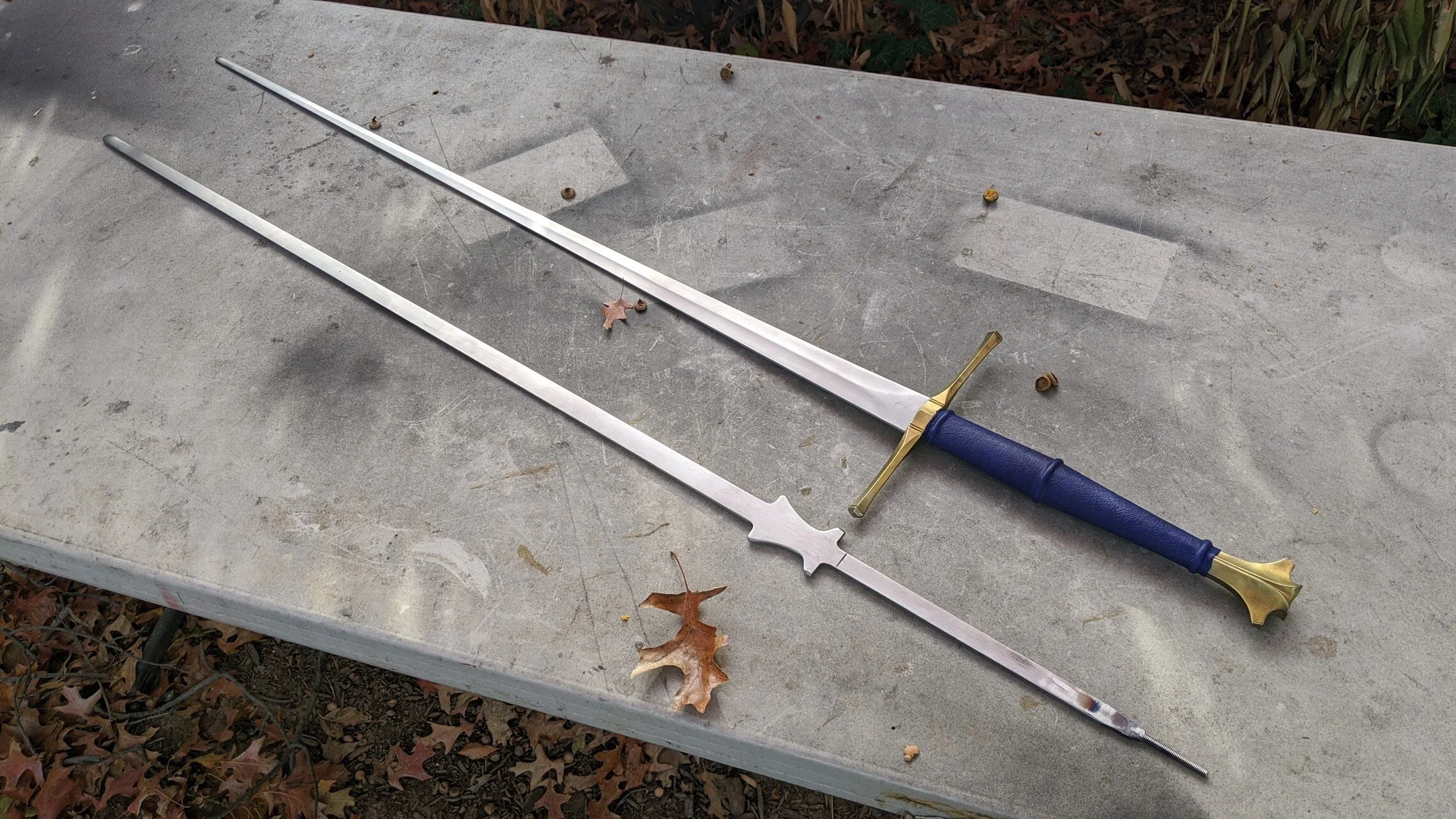 Blue & Gold HEMA Longsword — Jesse Belsky Stageswords