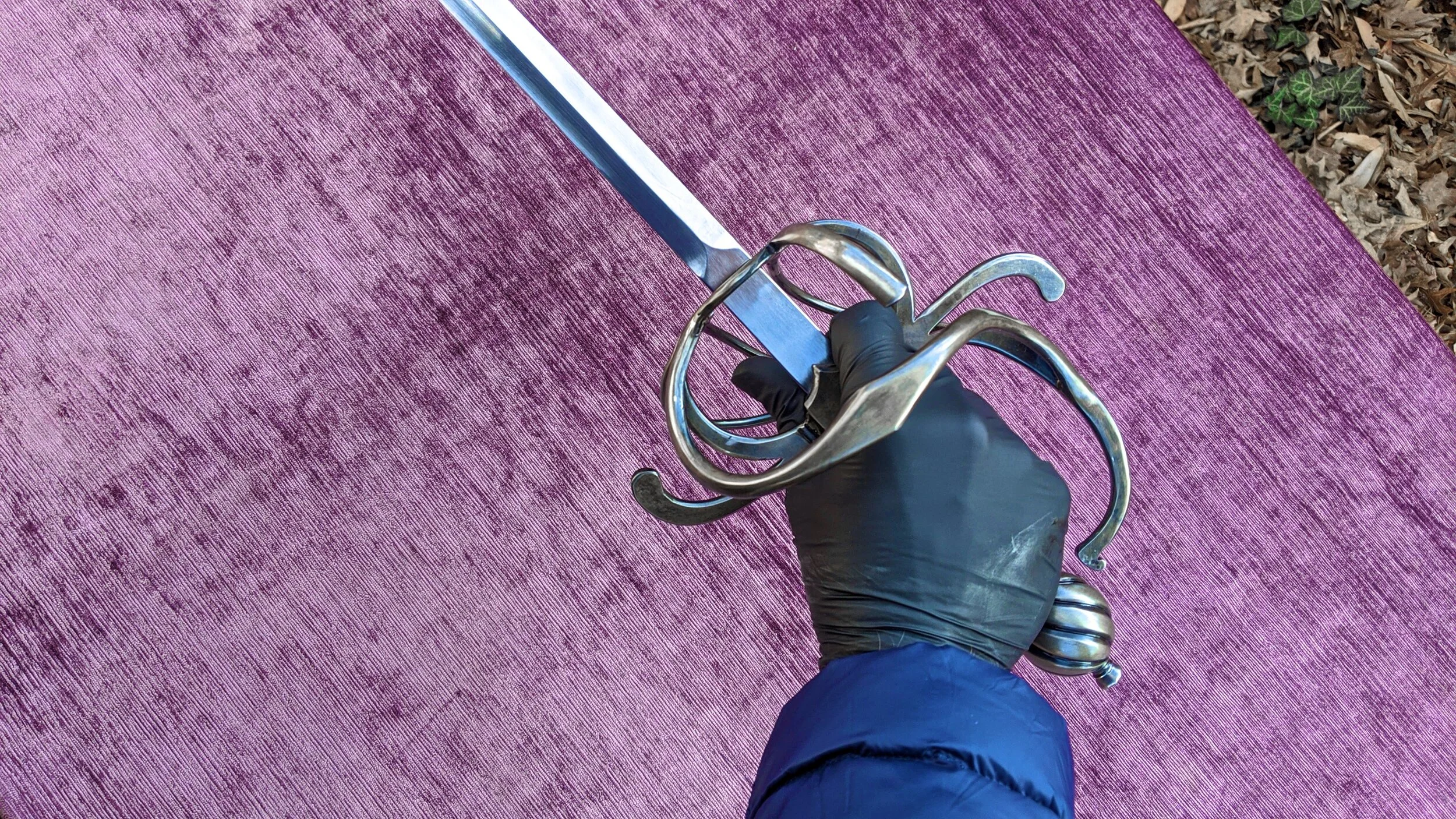 Purple Rayskin Grip Rapier [SHARP/BLUNT] — Jesse Belsky Stageswords