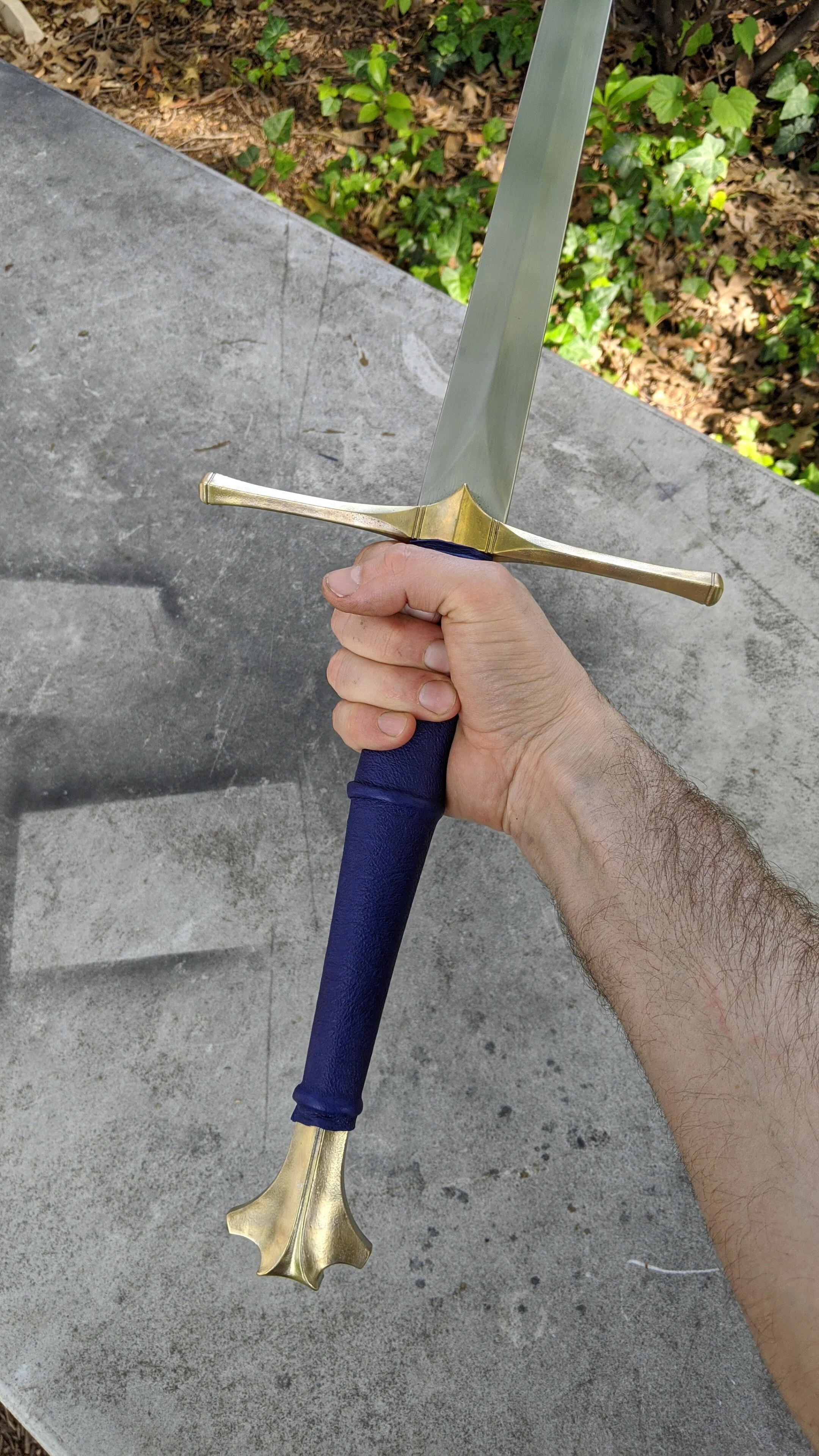 Blue & Gold HEMA Longsword 2 — Jesse Belsky Stageswords