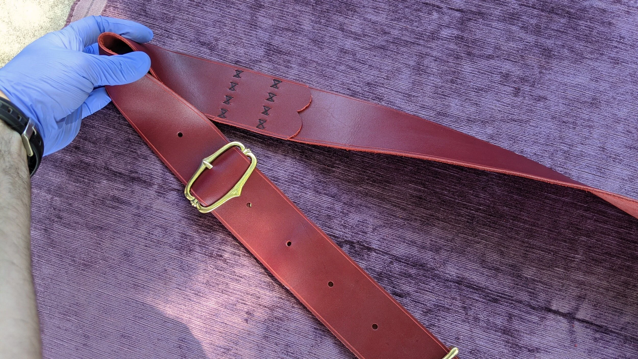 4 Buckle Baldric — Jesse Belsky Stageswords