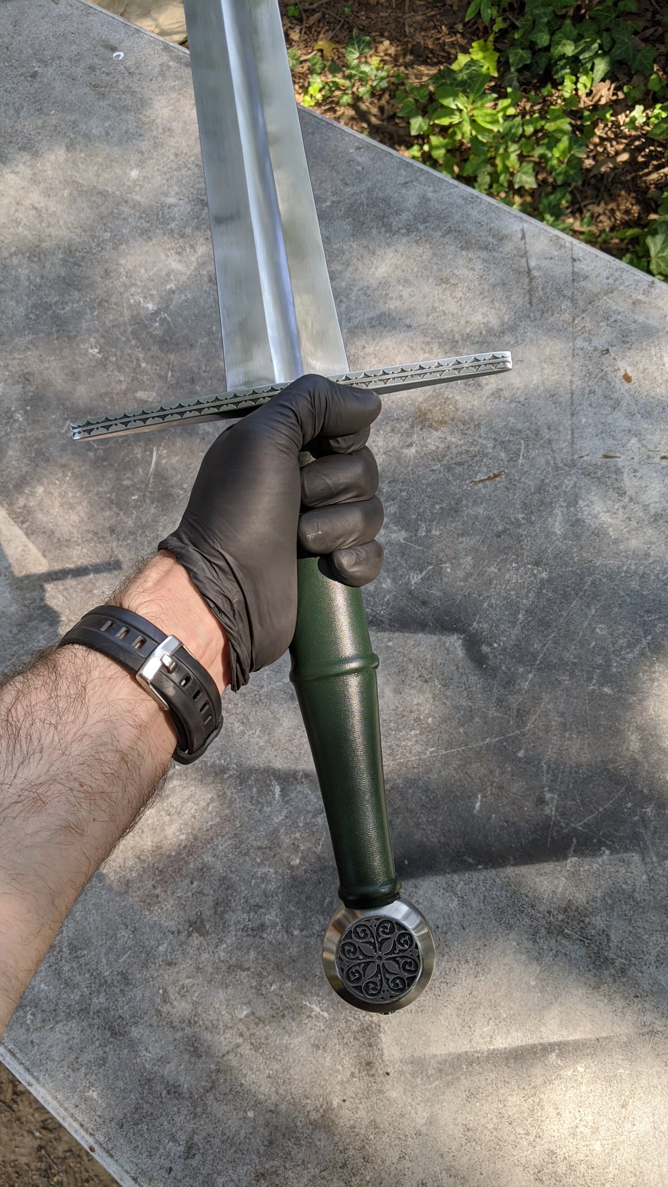 Longsword - Green/Dark Etched (SHARP/BLUNT) — Jesse Belsky Stageswords