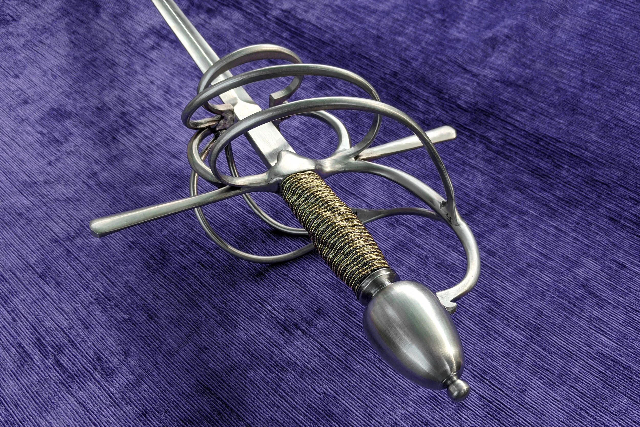 Parallel Side Loop Rapier [SHARP/BLUNT] — Jesse Belsky Stageswords