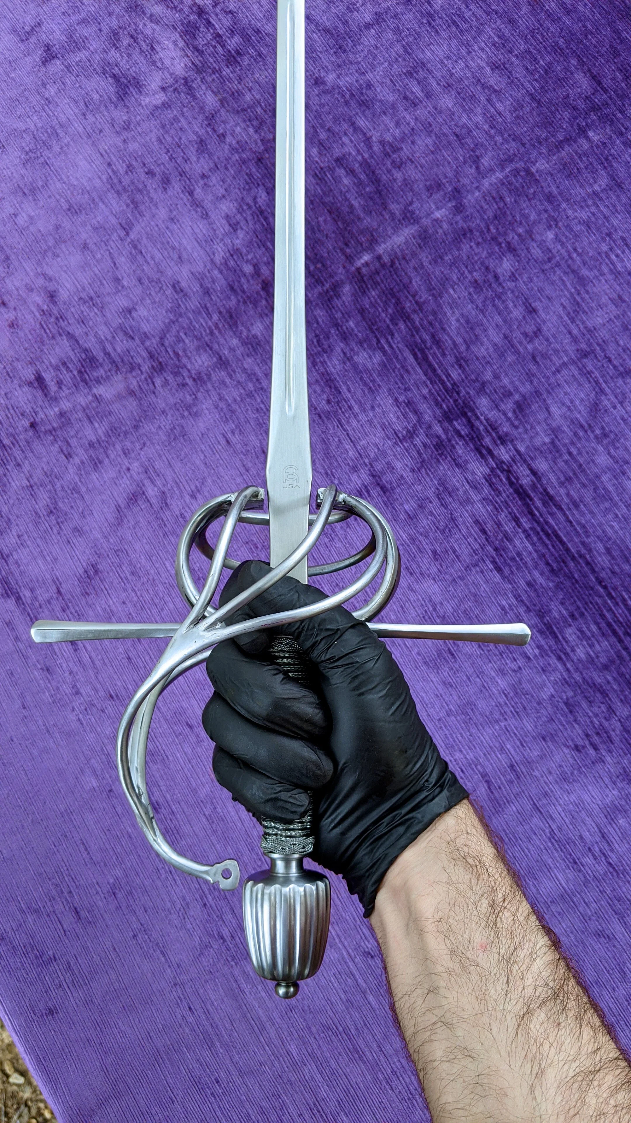 Three Ring Rapier [SHARP/BLUNT/HEMA] — Jesse Belsky Stageswords