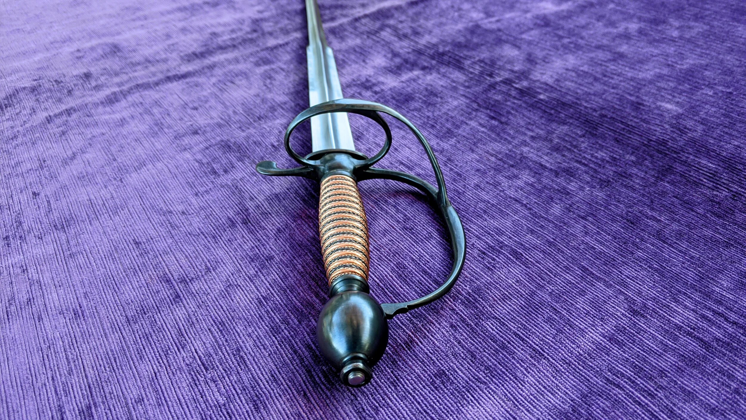 Loop Hilt Smallsword 4 -- Blued Hilt — Jesse Belsky Stageswords
