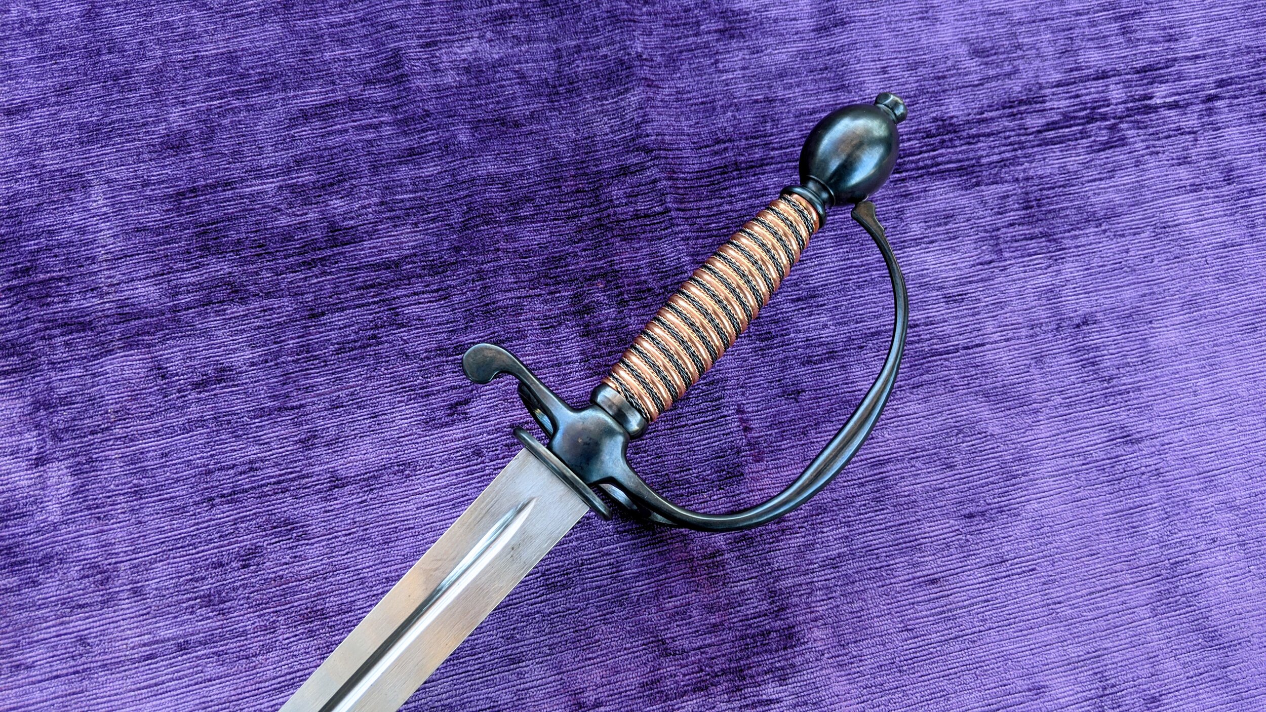Loop Hilt Smallsword 4 -- Blued Hilt — Jesse Belsky Stageswords