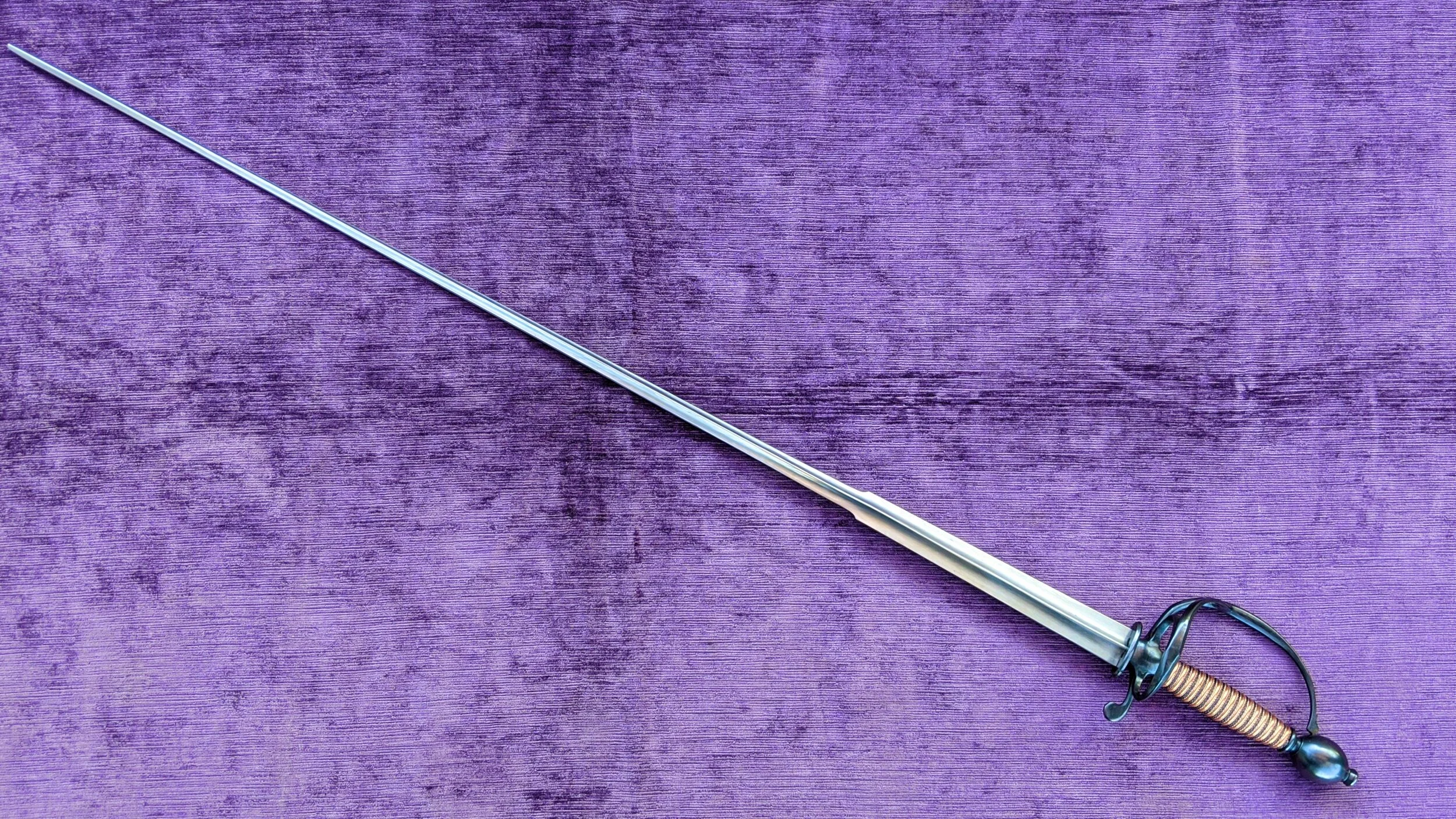 Loop Hilt Smallsword 4 -- Blued Hilt — Jesse Belsky Stageswords