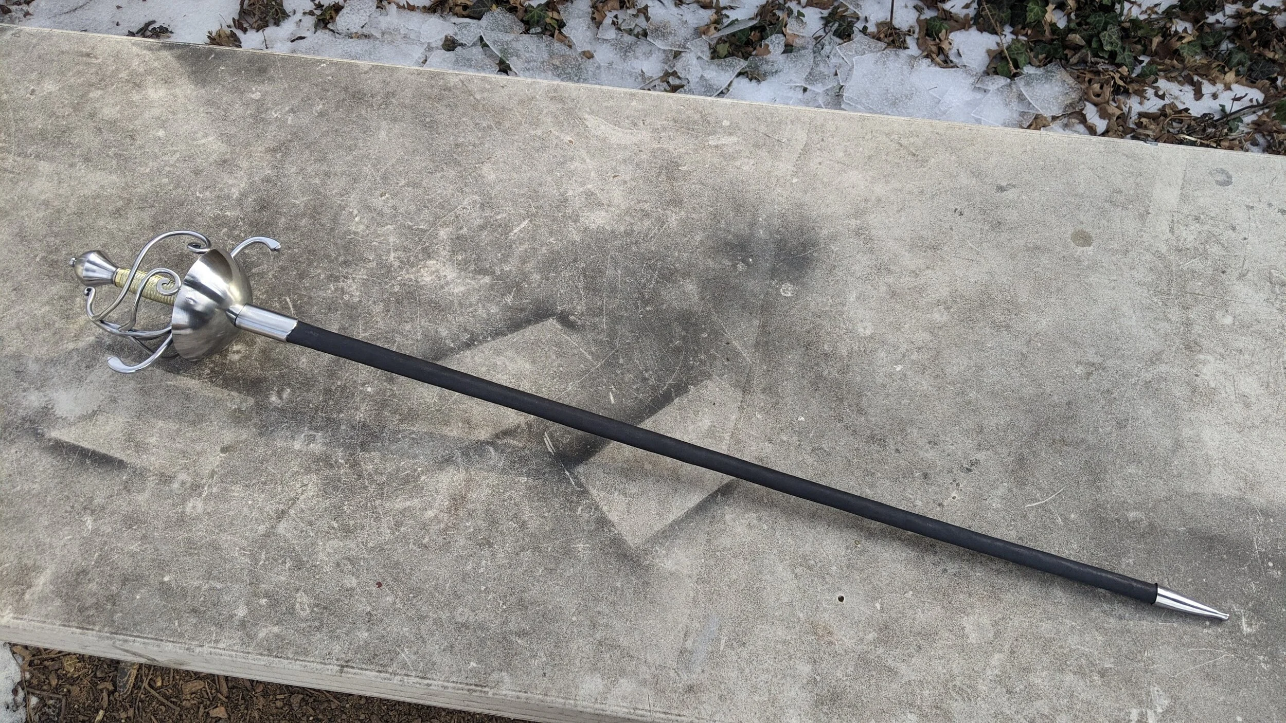 Transitional Cup Hilt Rapier -- [Sharp] — Jesse Belsky Stageswords