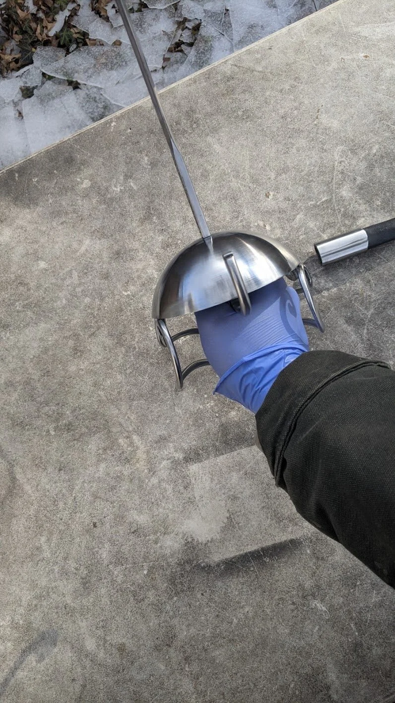 Transitional Cup Hilt Rapier -- [Sharp] — Jesse Belsky Stageswords