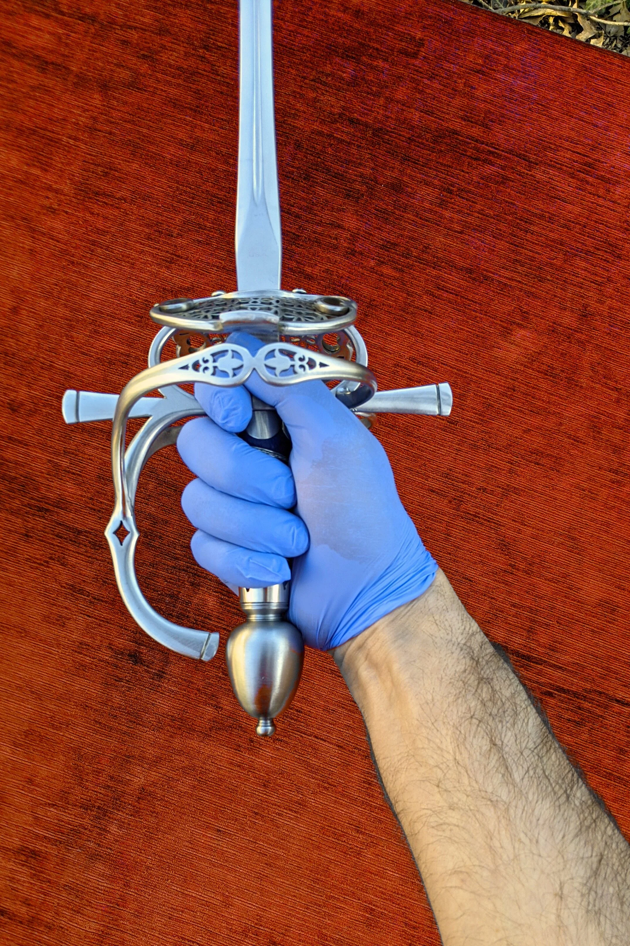 Pierced Plate Transitional Rapier [HEMA] — Jesse Belsky Stageswords
