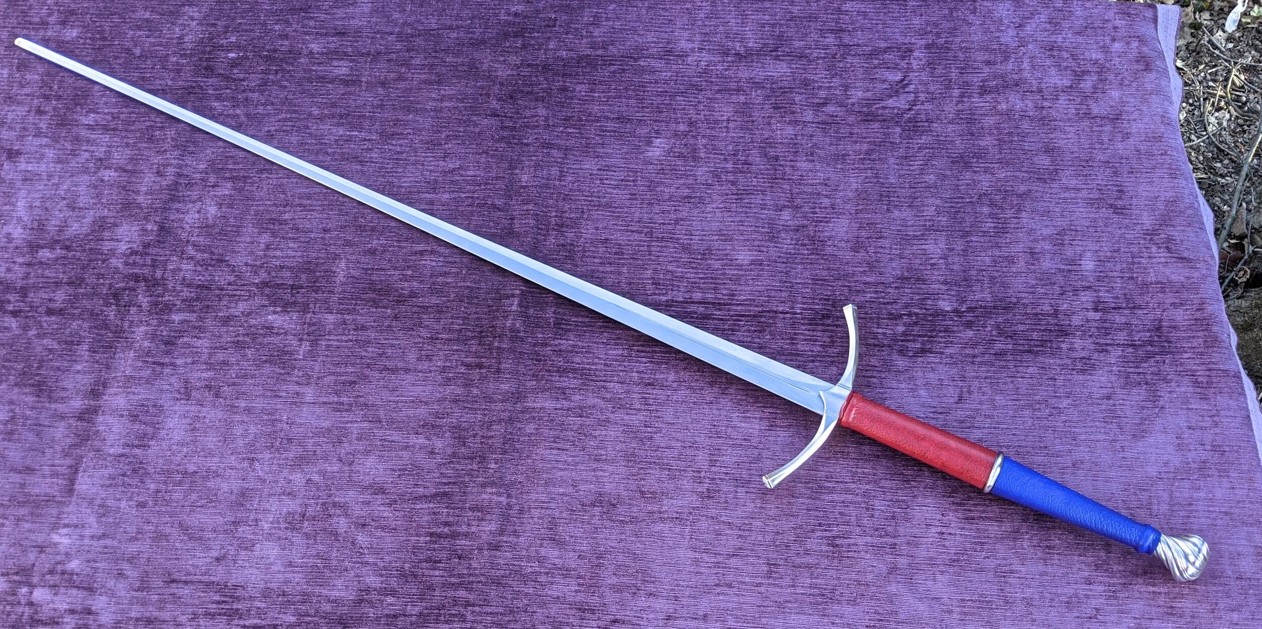 Blue/Red HEMA Longsword — Jesse Belsky Stageswords