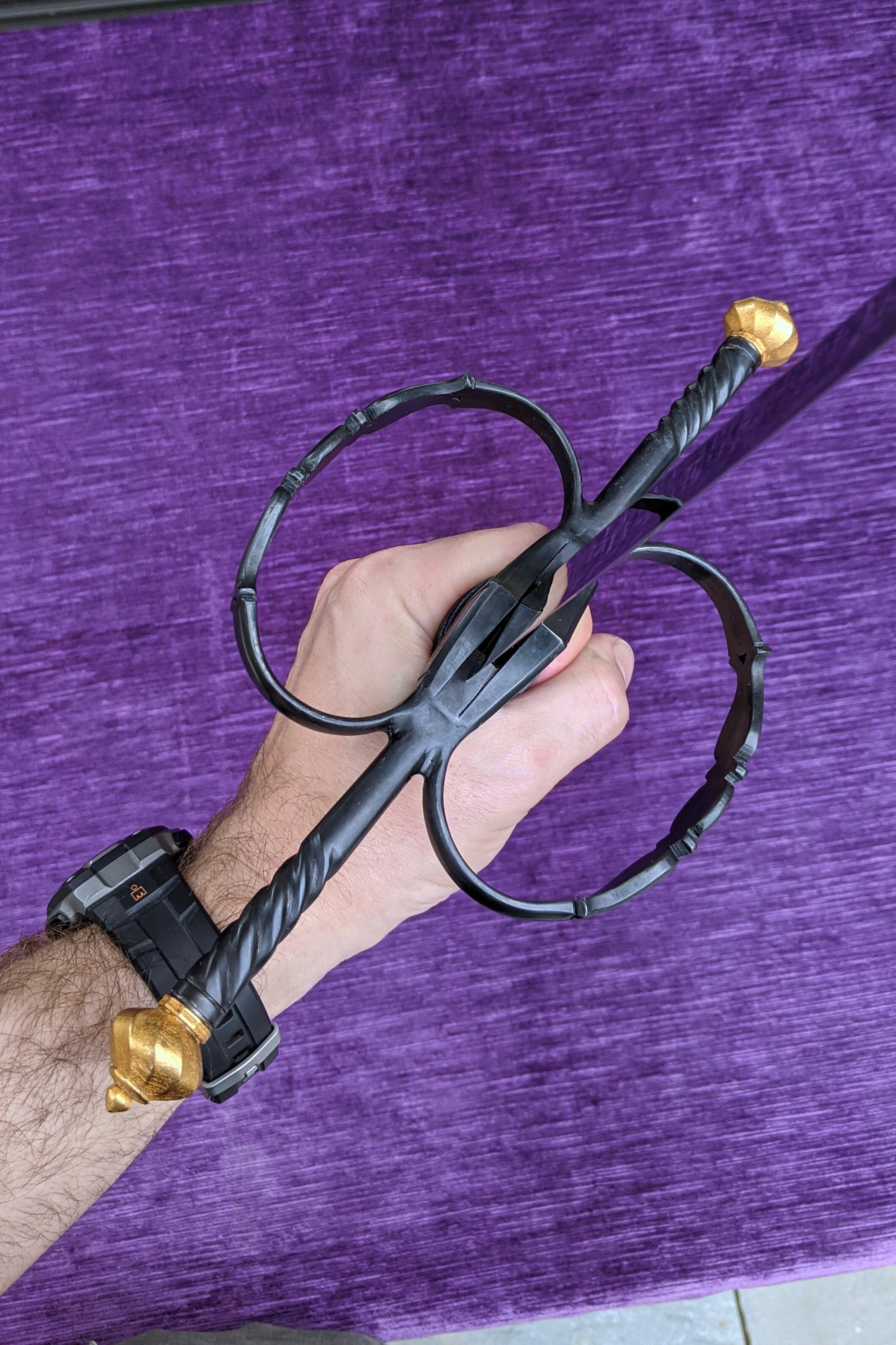 Blued Double Ring Longsword [SHARP] — Jesse Belsky Stageswords
