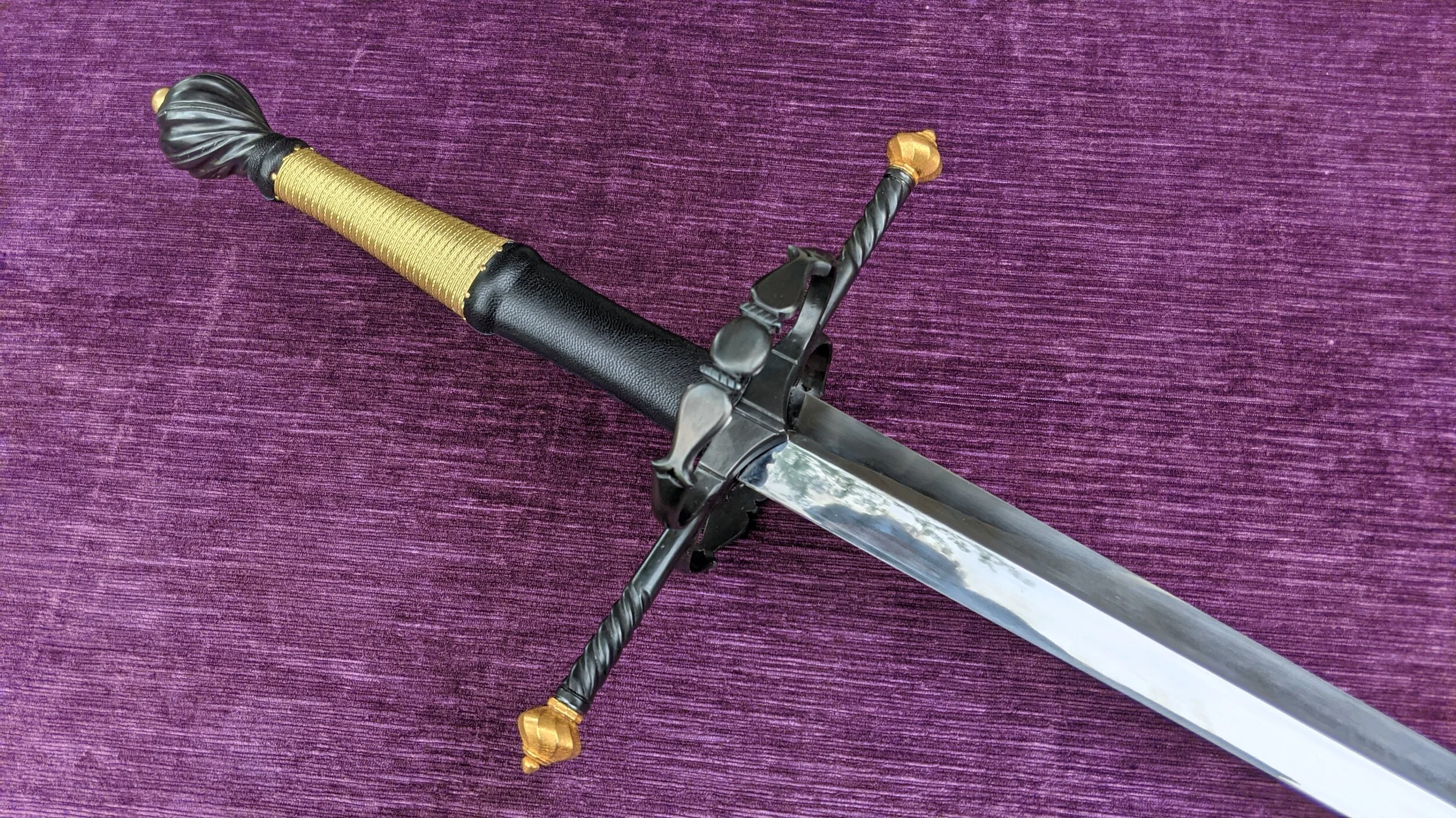 Blued Double Ring Longsword [SHARP] — Jesse Belsky Stageswords