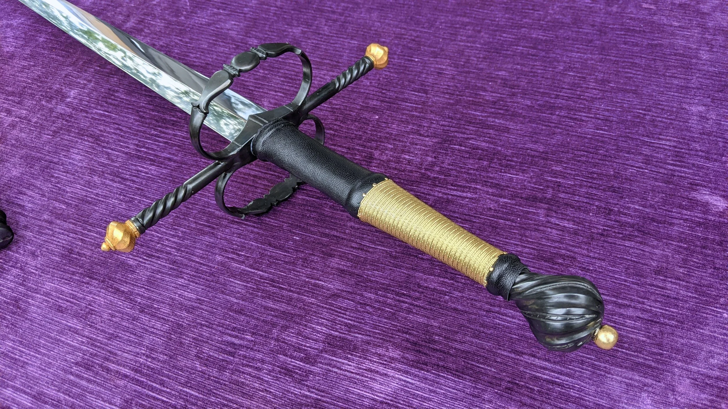 Blued Double Ring Longsword [SHARP] — Jesse Belsky Stageswords