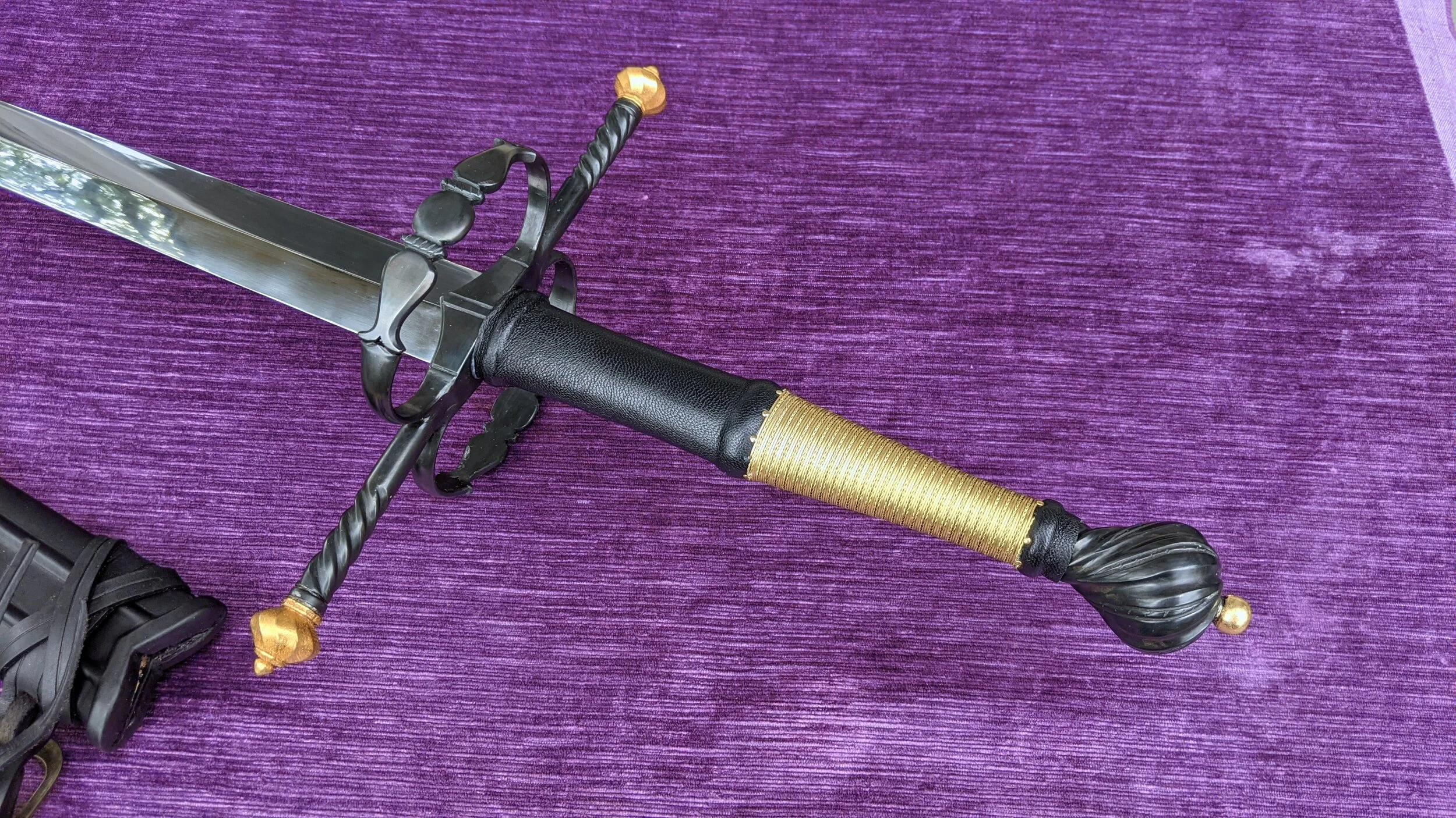 Blued Double Ring Longsword [SHARP] — Jesse Belsky Stageswords