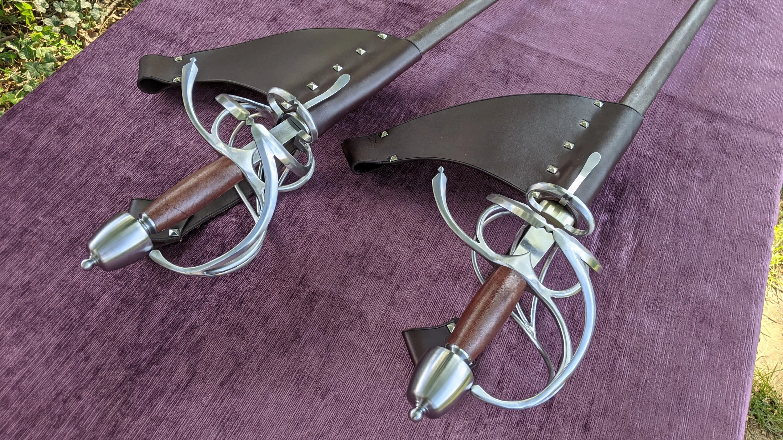 Diamond Wedding Rapiers [BLUNT] — Jesse Belsky Stageswords