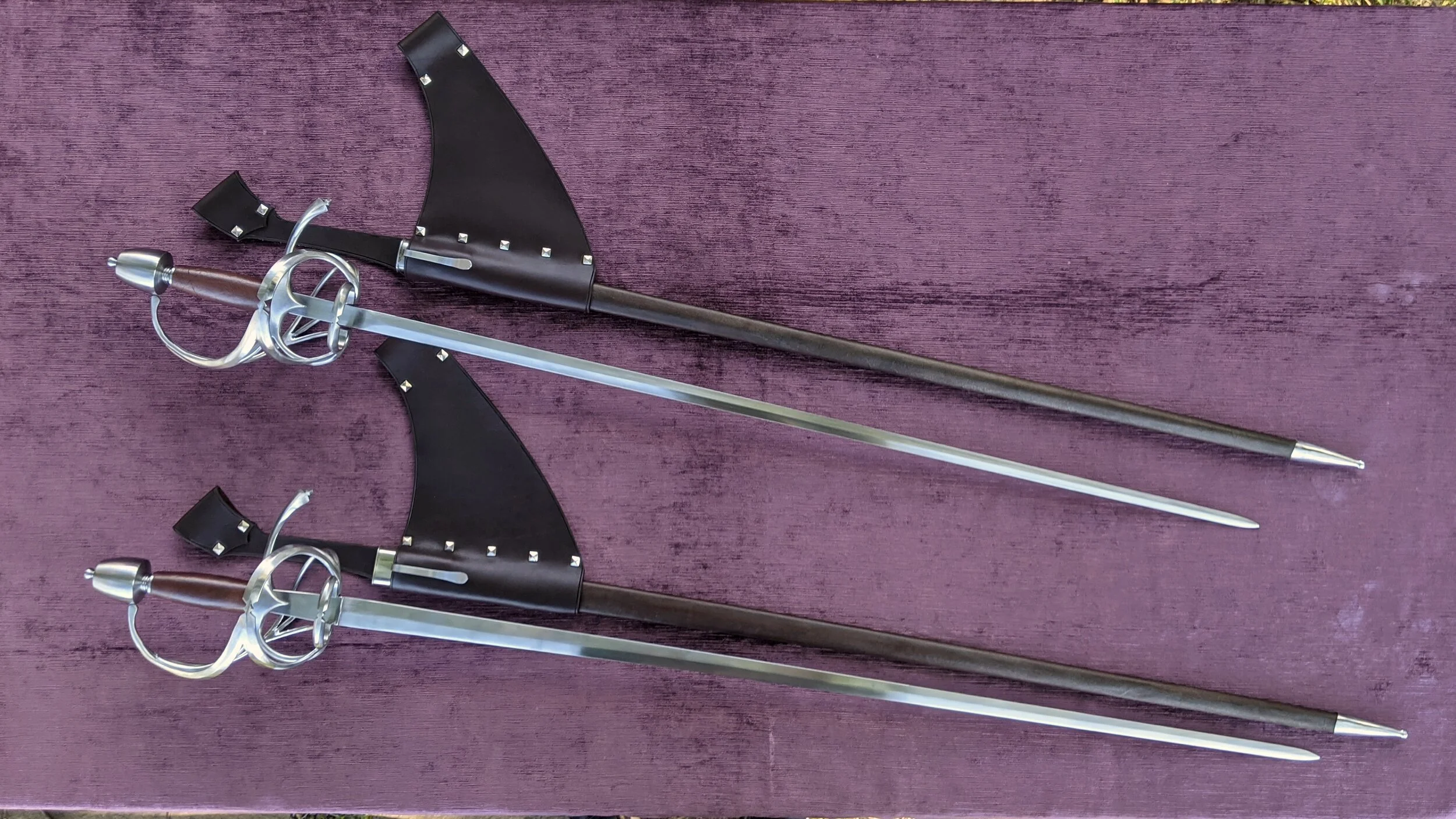 Diamond Wedding Rapiers [BLUNT] — Jesse Belsky Stageswords
