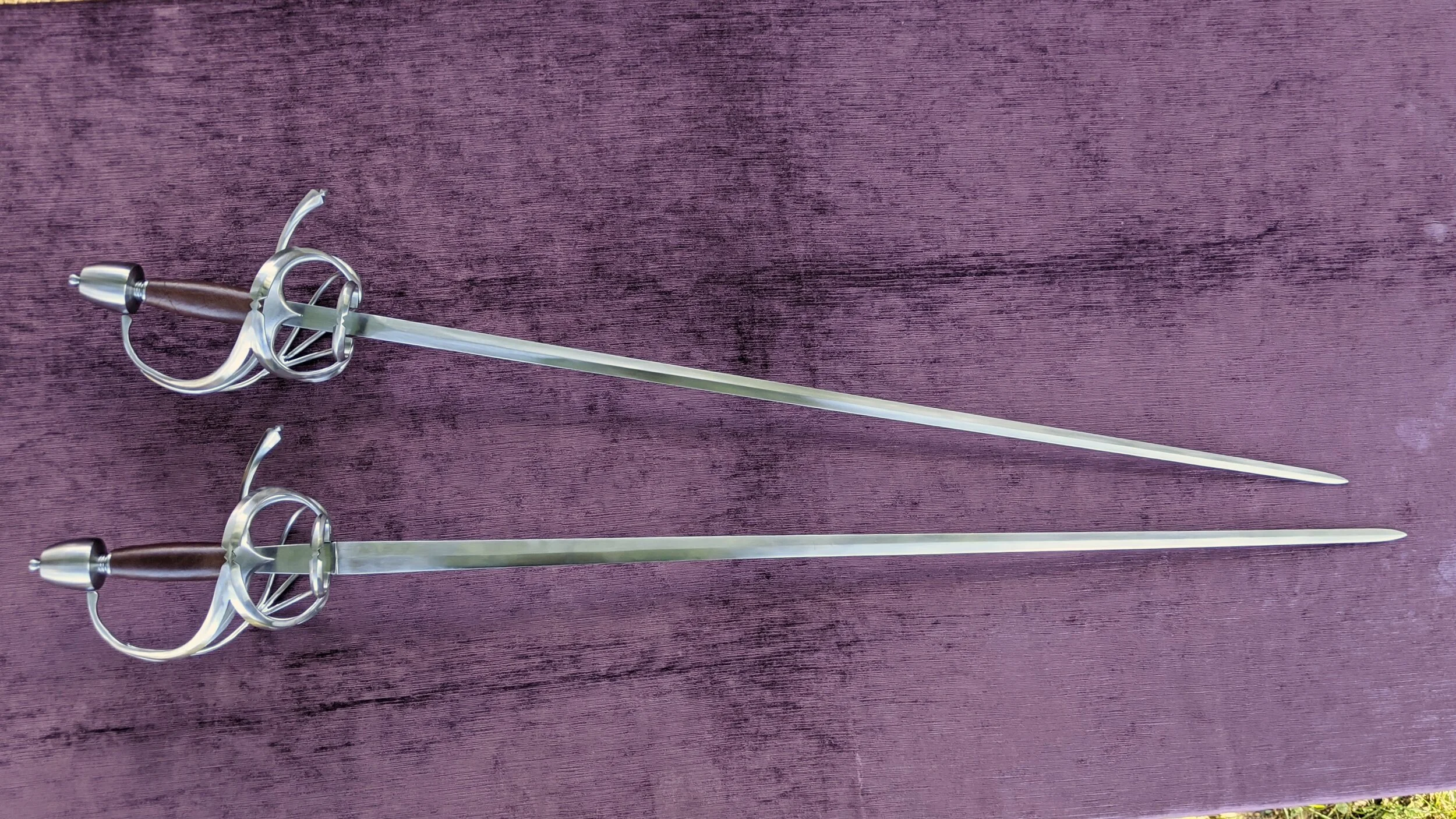 Diamond Wedding Rapiers [BLUNT] — Jesse Belsky Stageswords