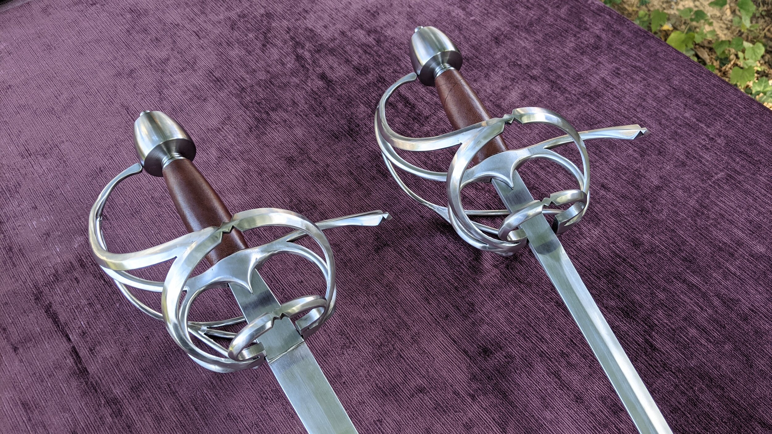 Diamond Wedding Rapiers [BLUNT] — Jesse Belsky Stageswords