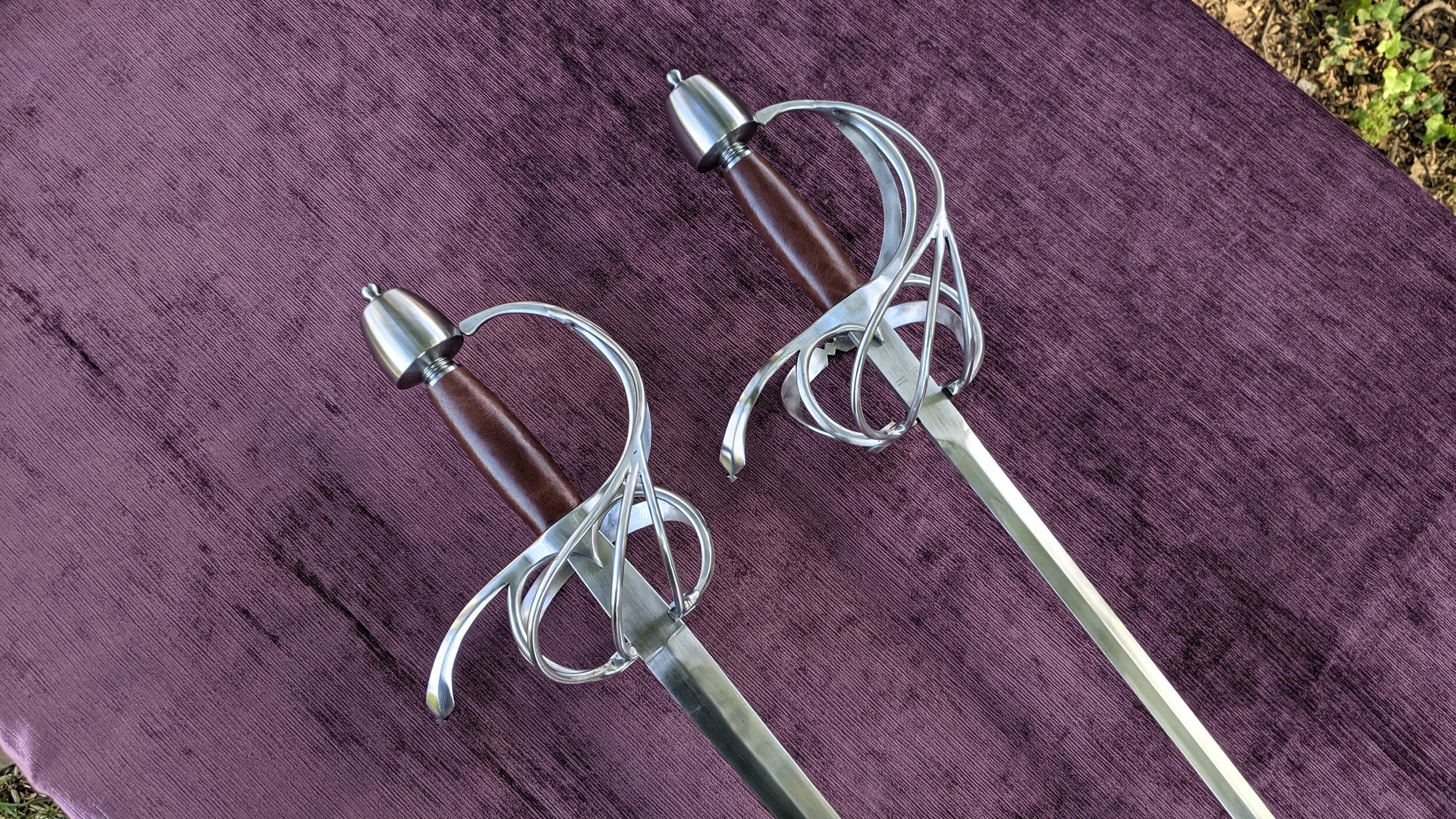 Diamond Wedding Rapiers [BLUNT] — Jesse Belsky Stageswords