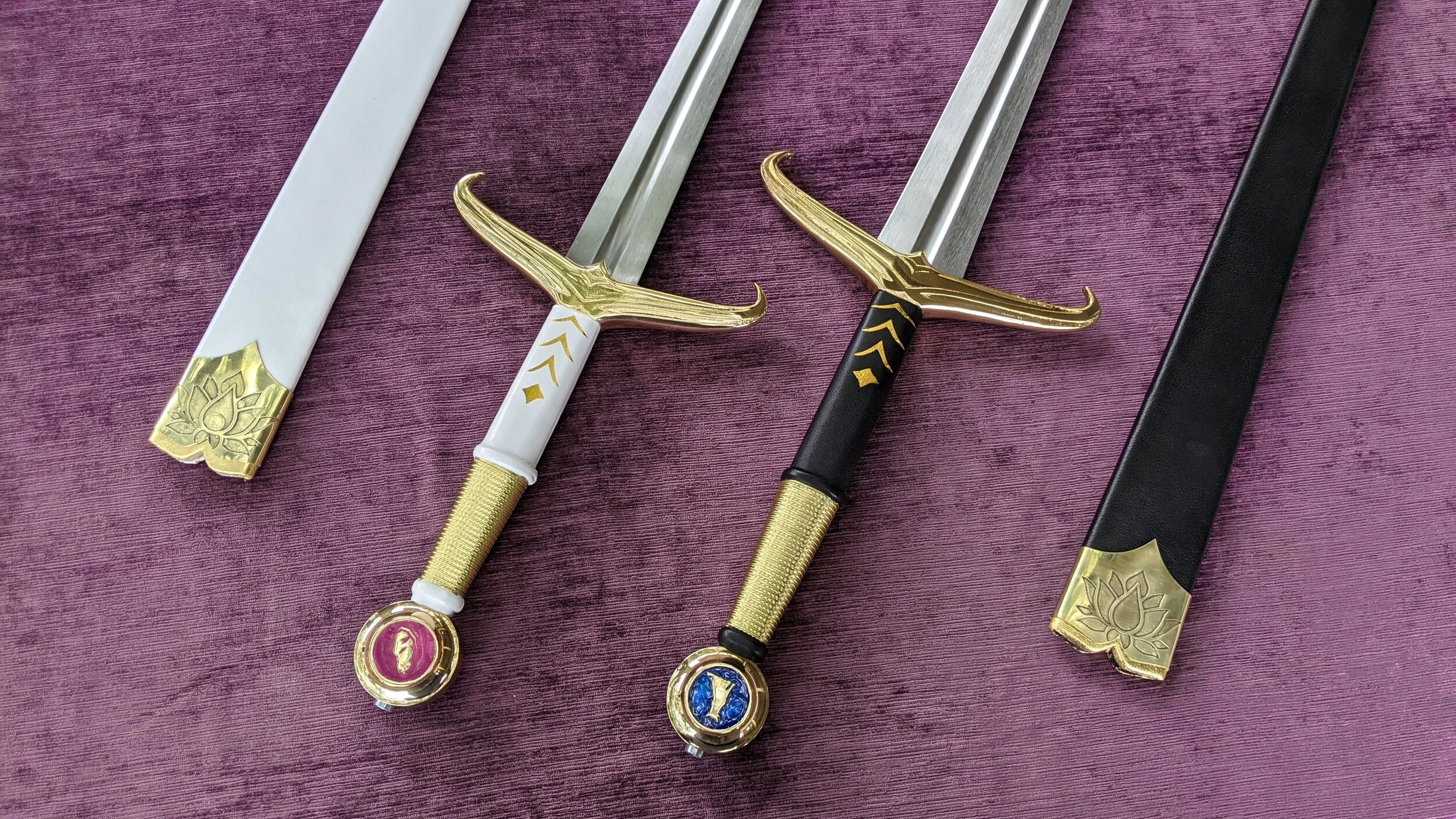 Phoenix/Lotus Wedding Swords — Jesse Belsky Stageswords