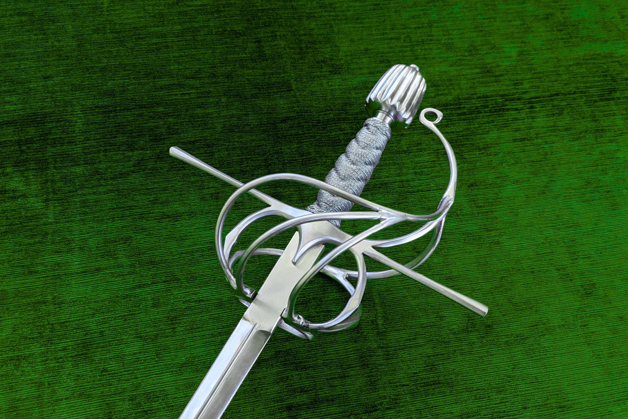 Two Ring Rapier --Darkwood Blade [SHARP] — Jesse Belsky Stageswords