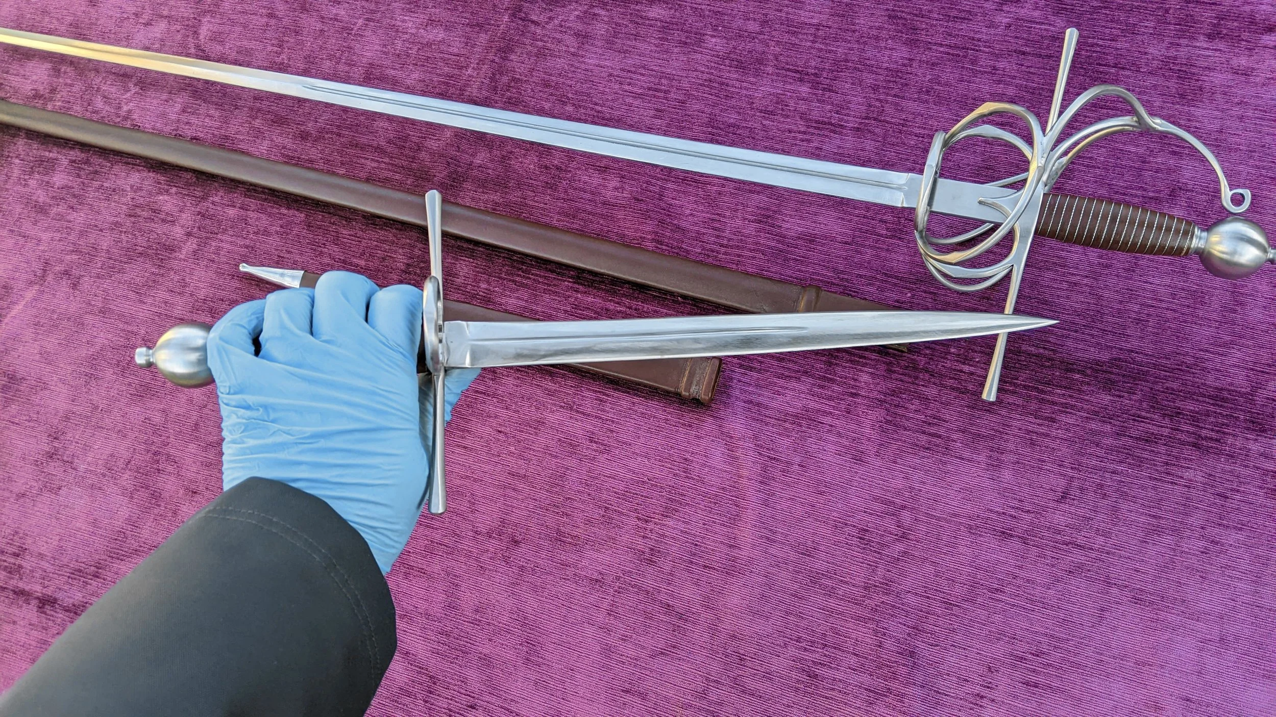 Two Ring Rapier & Dagger -- [SHARP] — Jesse Belsky Stageswords