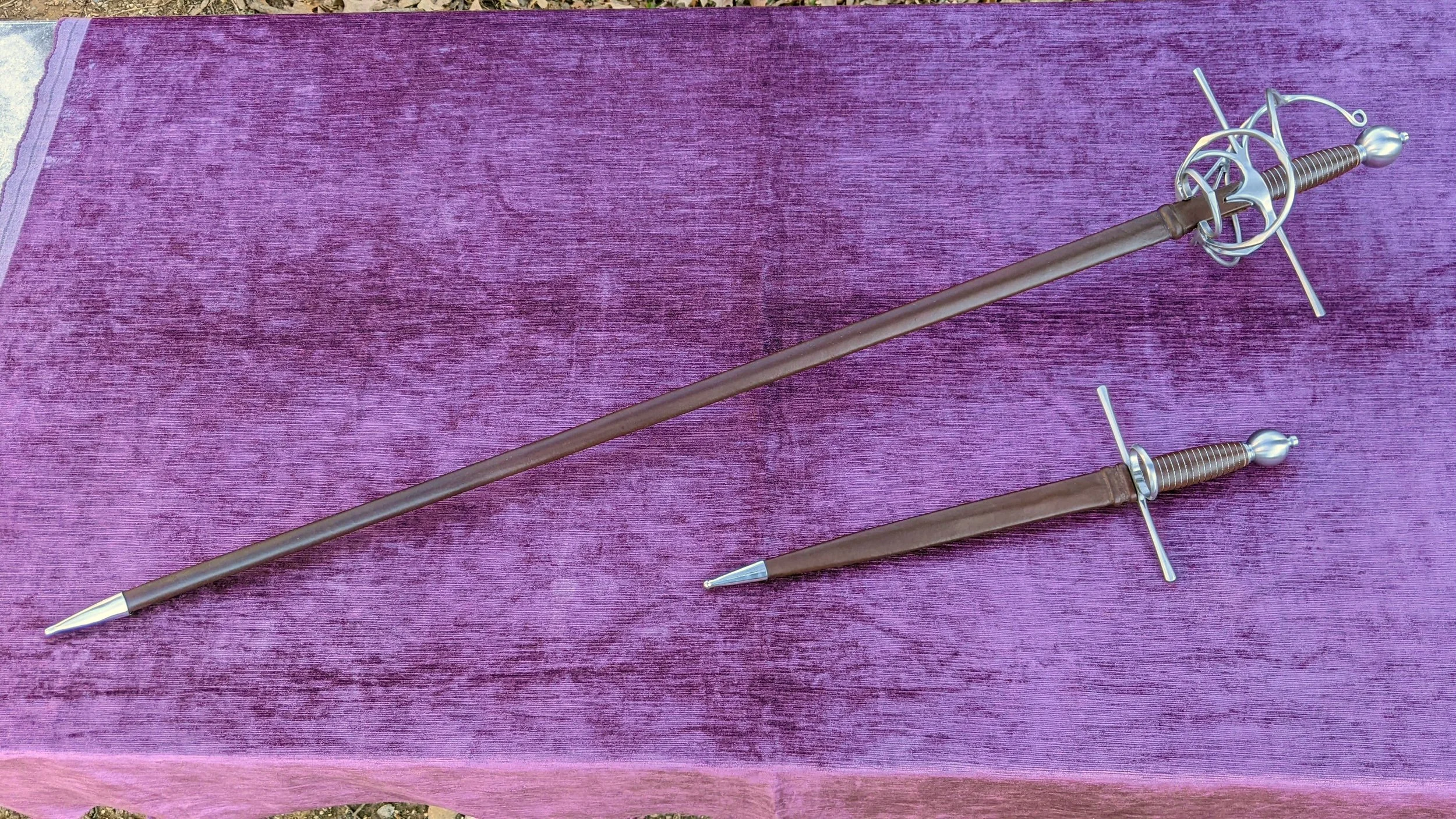 Two Ring Rapier & Dagger -- [SHARP] — Jesse Belsky Stageswords