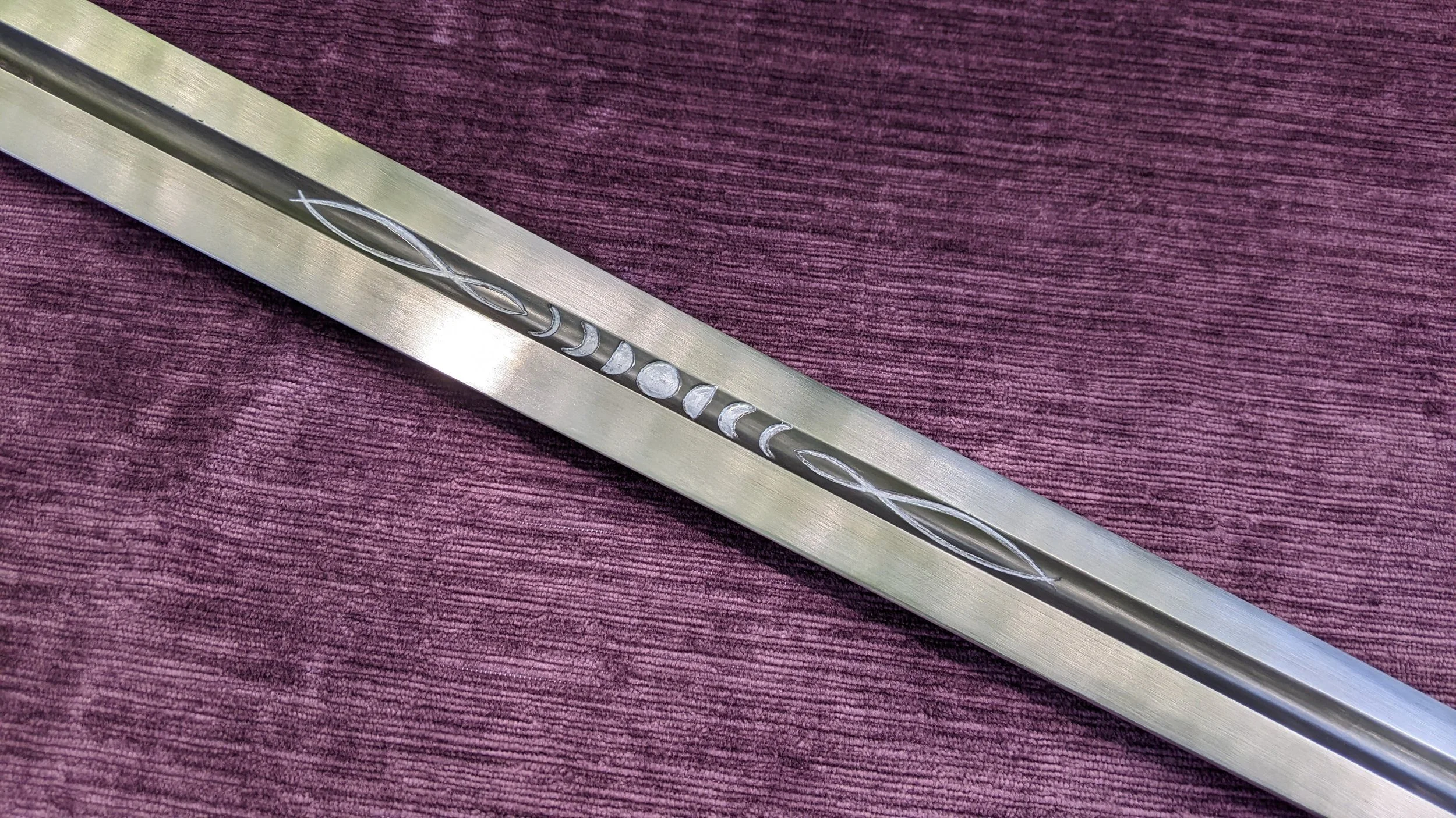 Moon Phase Wedding Sword — Jesse Belsky Stageswords