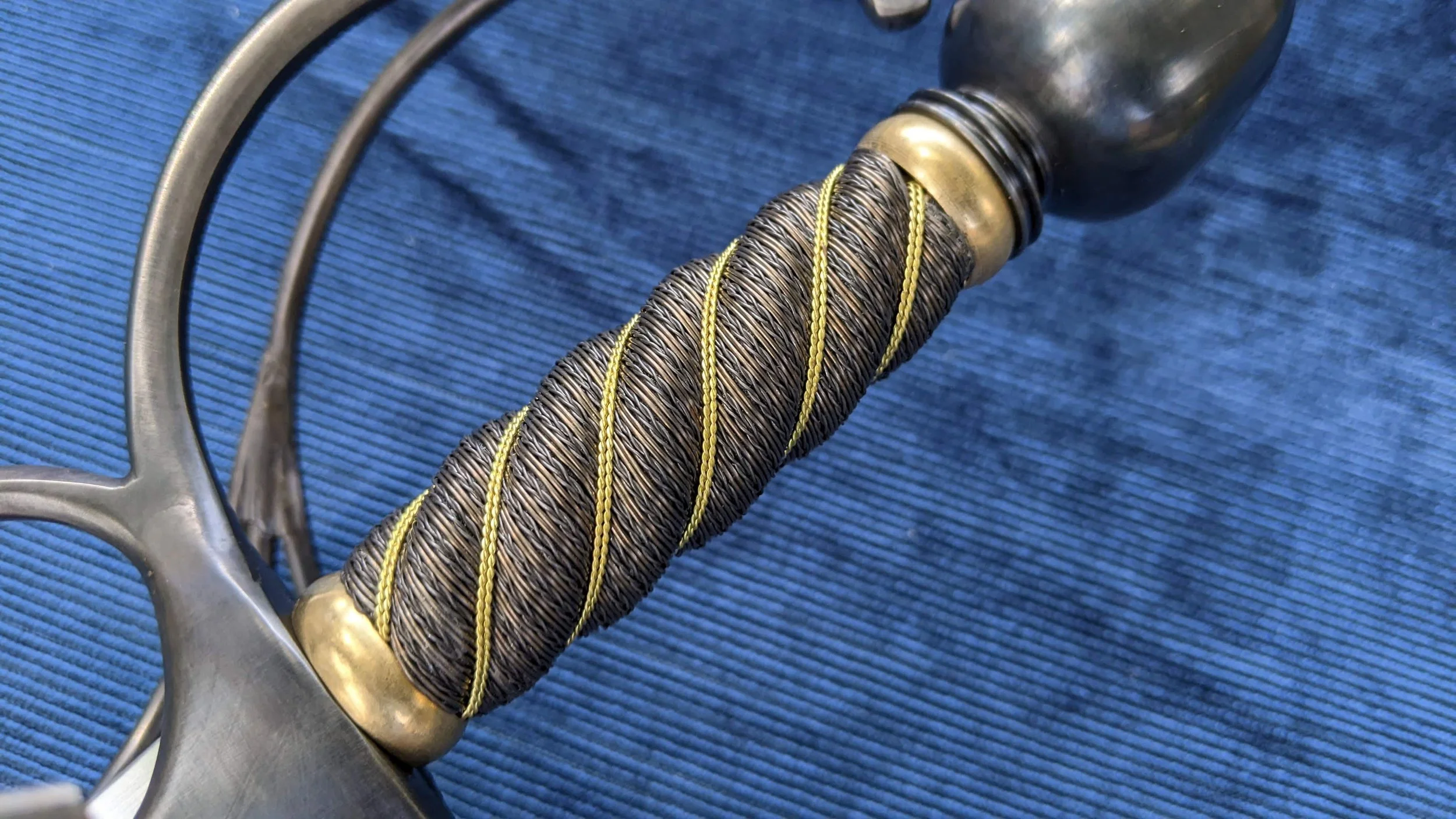 Blued 2-Ring Diamond Rapier 4 [HEMA] — Jesse Belsky Stageswords