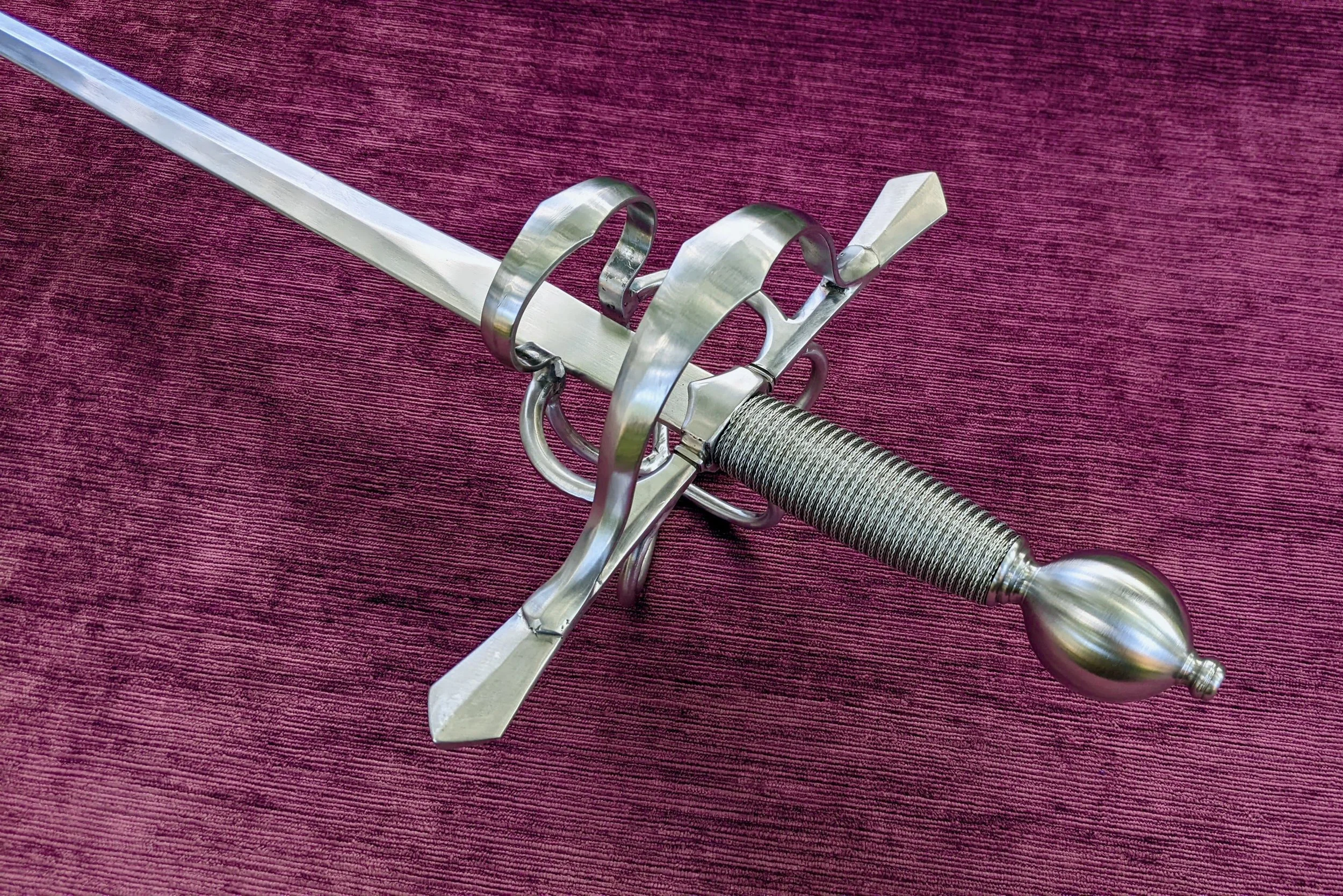 Saxon Style HEMA Side-Sword --Thumb Ring — Jesse Belsky Stageswords