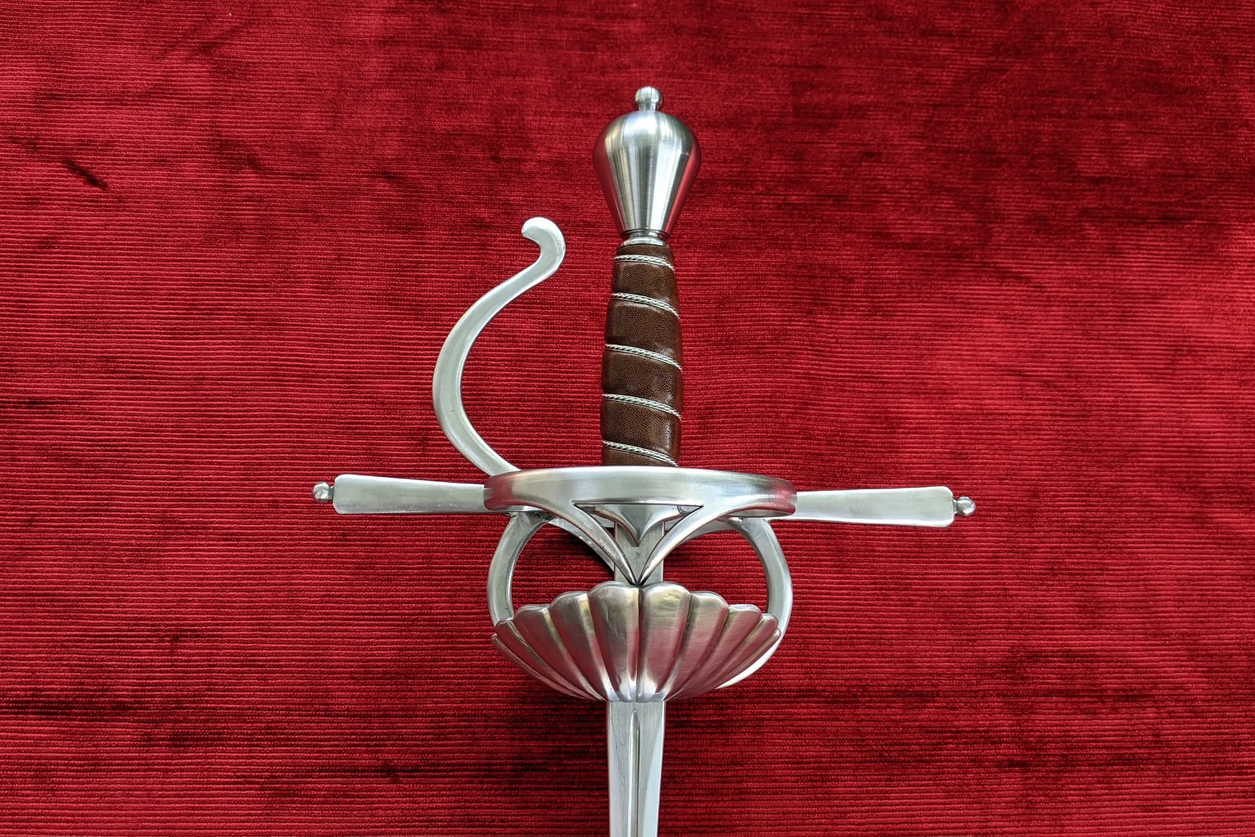 Shell Ring Rapier --Straight Quillions [HEMA] — Jesse Belsky Stageswords