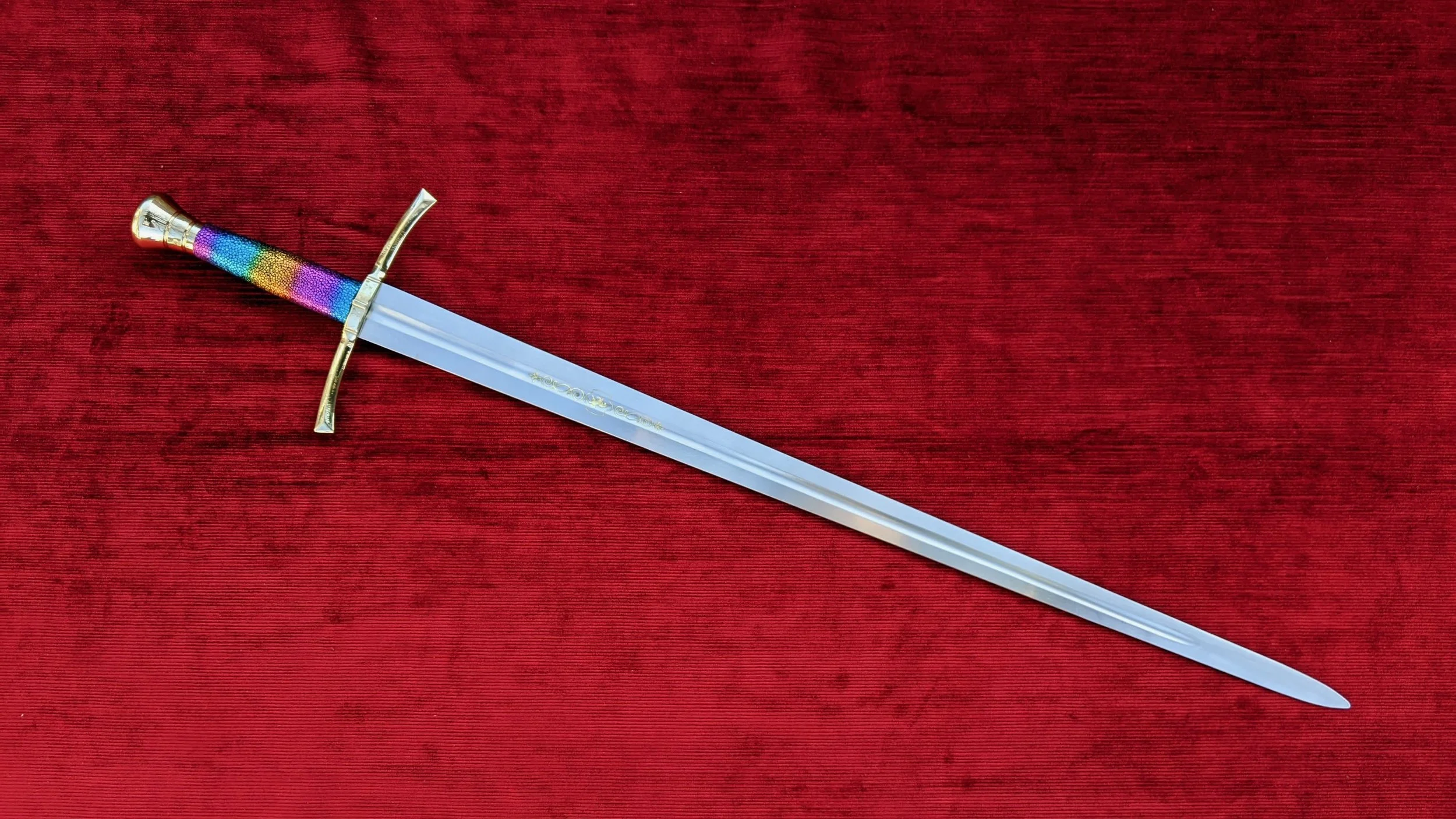 Rainbow Unicorn Broadsword [BLUNT] — Jesse Belsky Stageswords