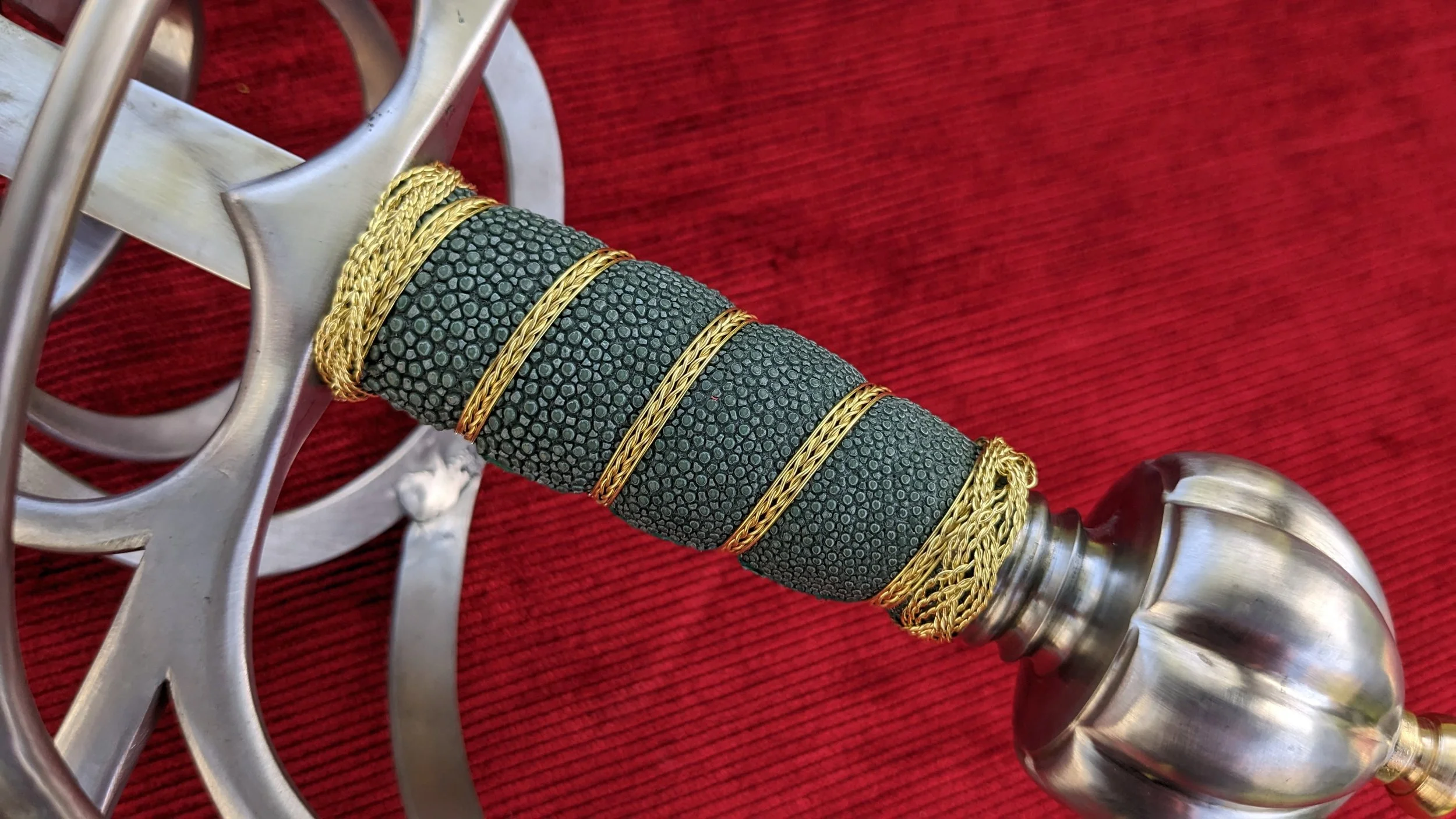 3-Ring Etched Sidesword [SHARP] — Jesse Belsky Stageswords