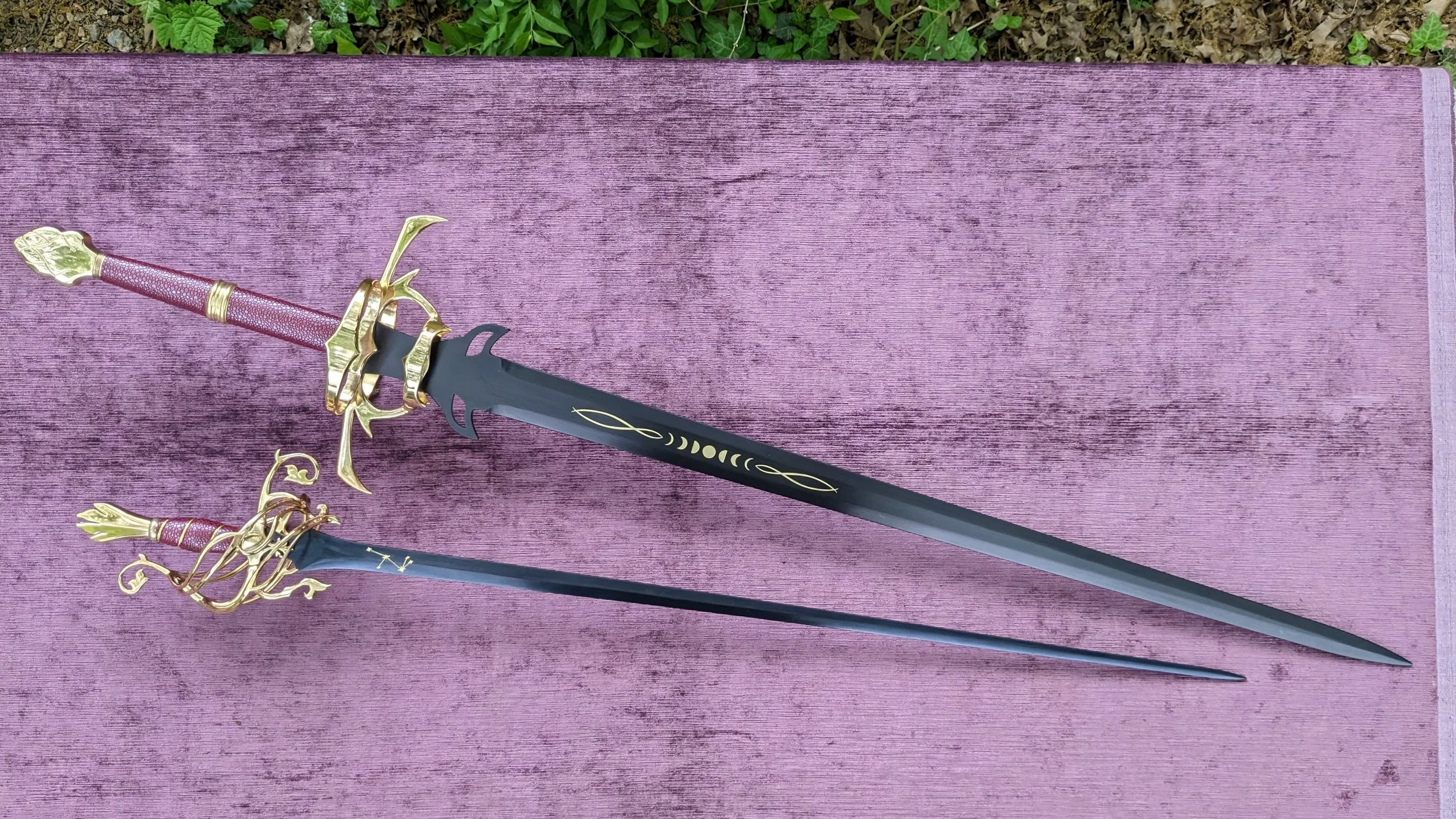 Golden Hare Wedding Rapier [ALUMINUM] — Jesse Belsky Stageswords