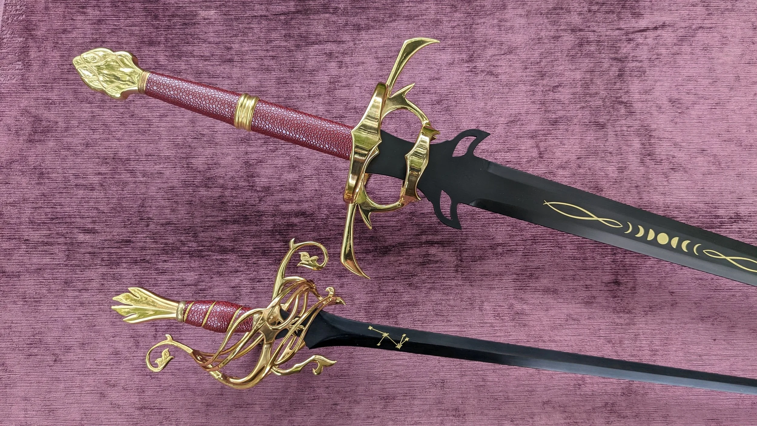 Golden Hare Wedding Rapier [ALUMINUM] — Jesse Belsky Stageswords