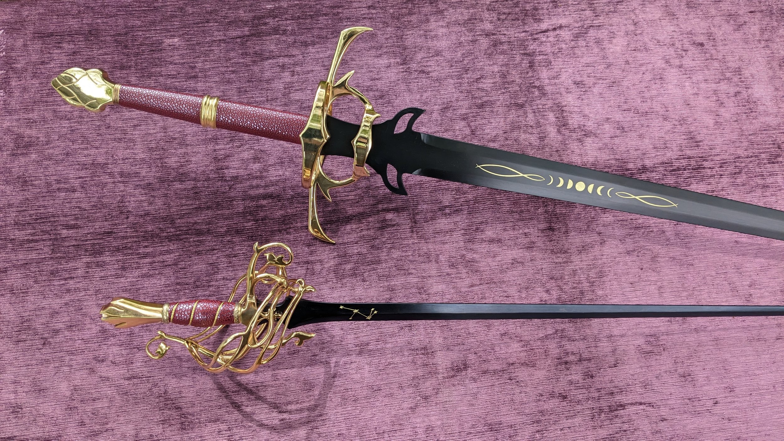 Golden Hare Wedding Rapier [ALUMINUM] — Jesse Belsky Stageswords