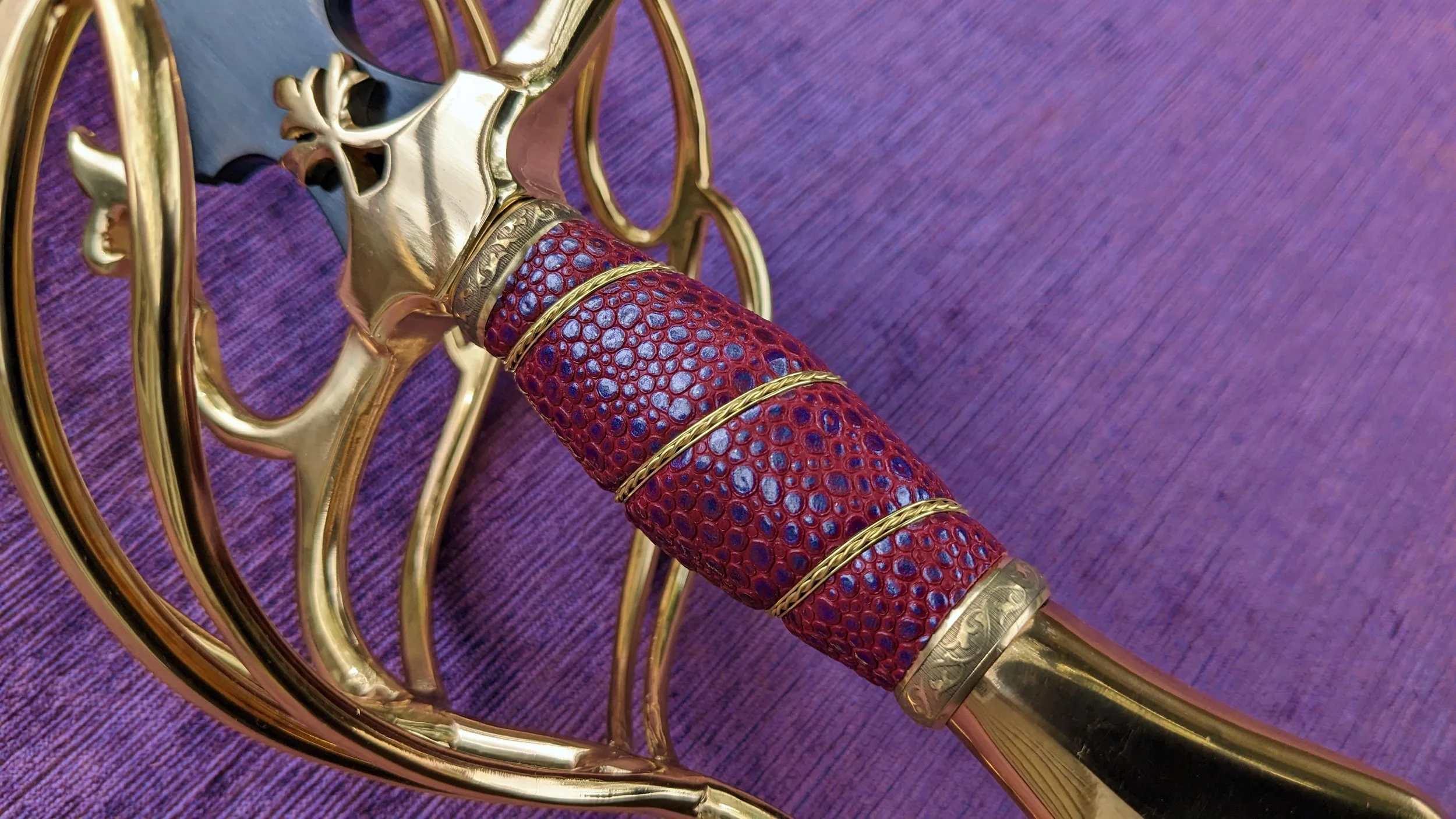 Golden Hare Wedding Rapier [ALUMINUM] — Jesse Belsky Stageswords
