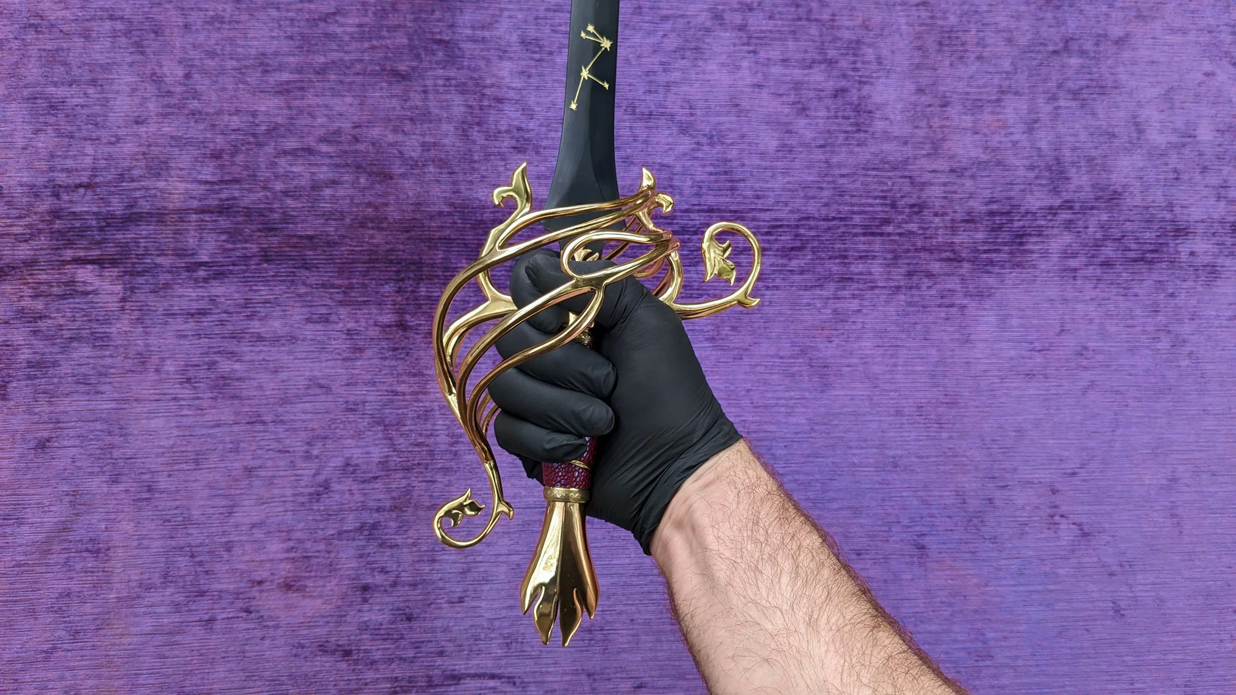 Golden Hare Wedding Rapier [ALUMINUM] — Jesse Belsky Stageswords