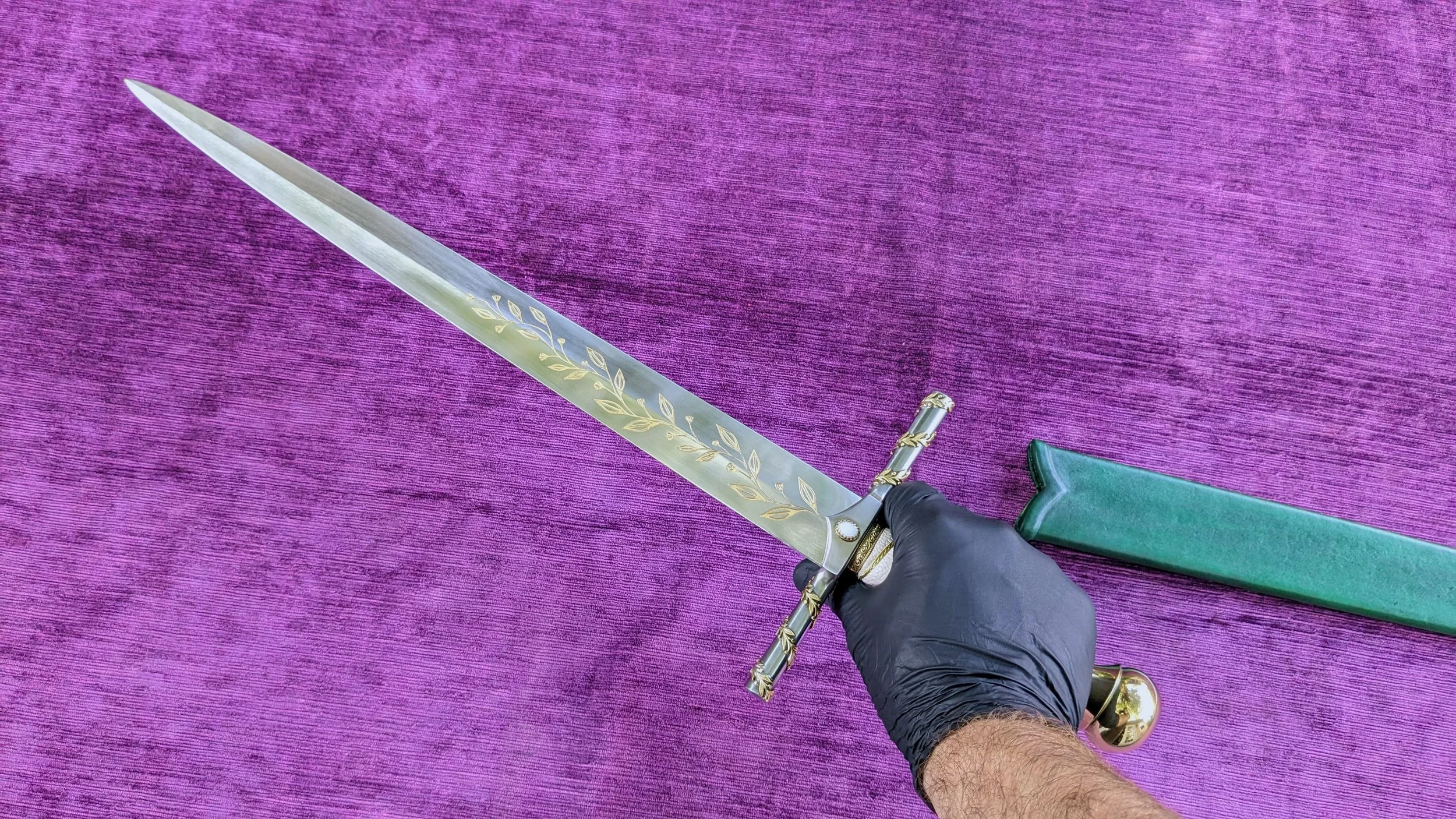 Opal Wedding Short-Sword — Jesse Belsky Stageswords