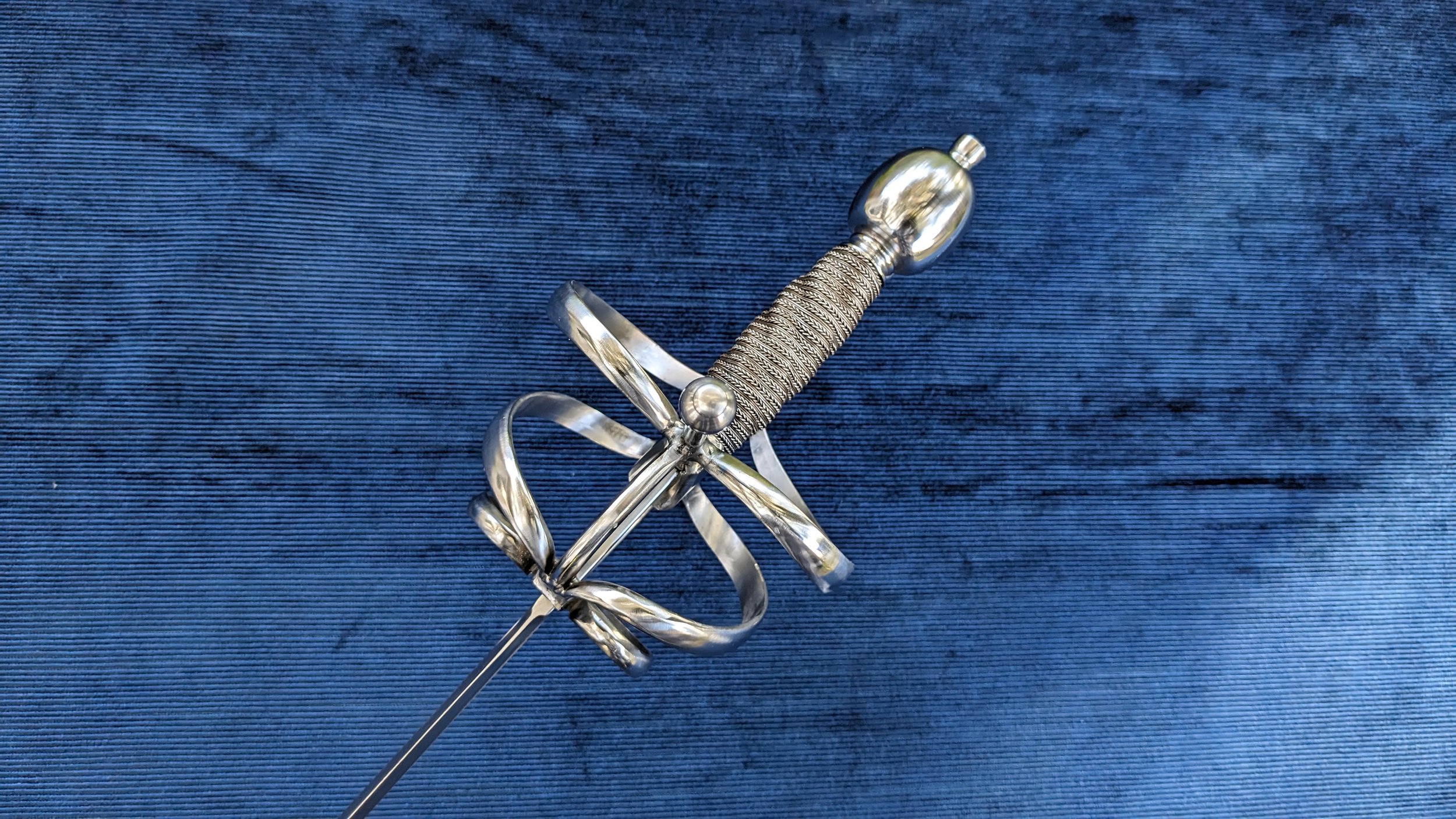 Ball-Quillion Swept Hilt Rapier & Dagger [SHARP] — Jesse Belsky Stageswords