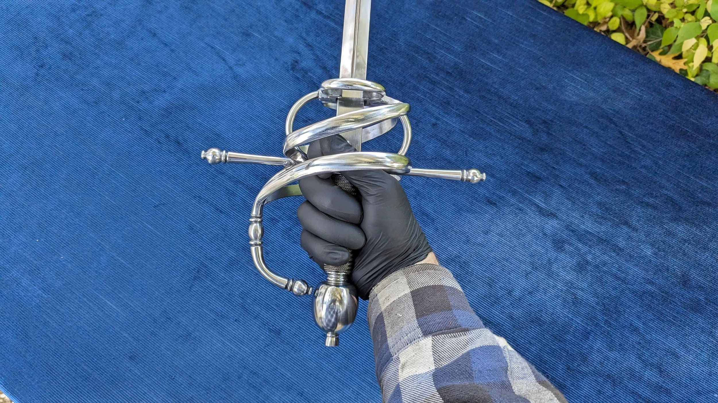 Ball-Quillion Swept Hilt Rapier & Dagger [SHARP] — Jesse Belsky Stageswords
