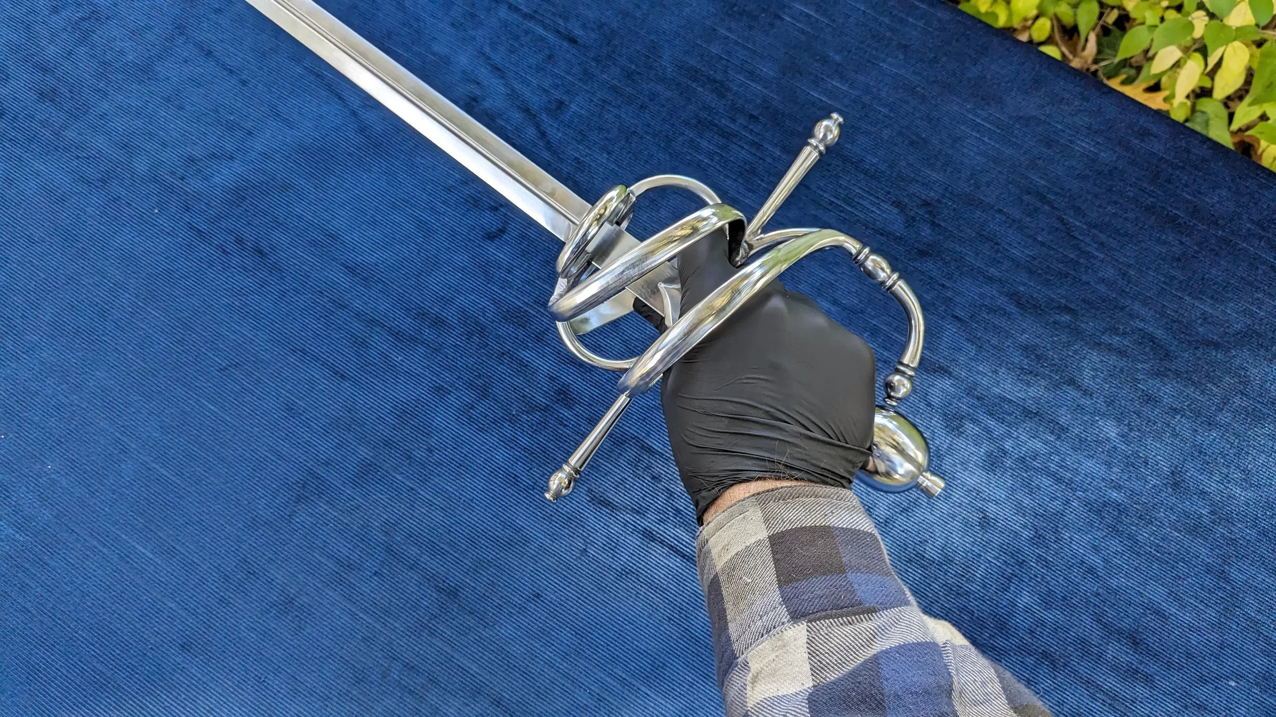 Ball-Quillion Swept Hilt Rapier & Dagger [SHARP] — Jesse Belsky Stageswords