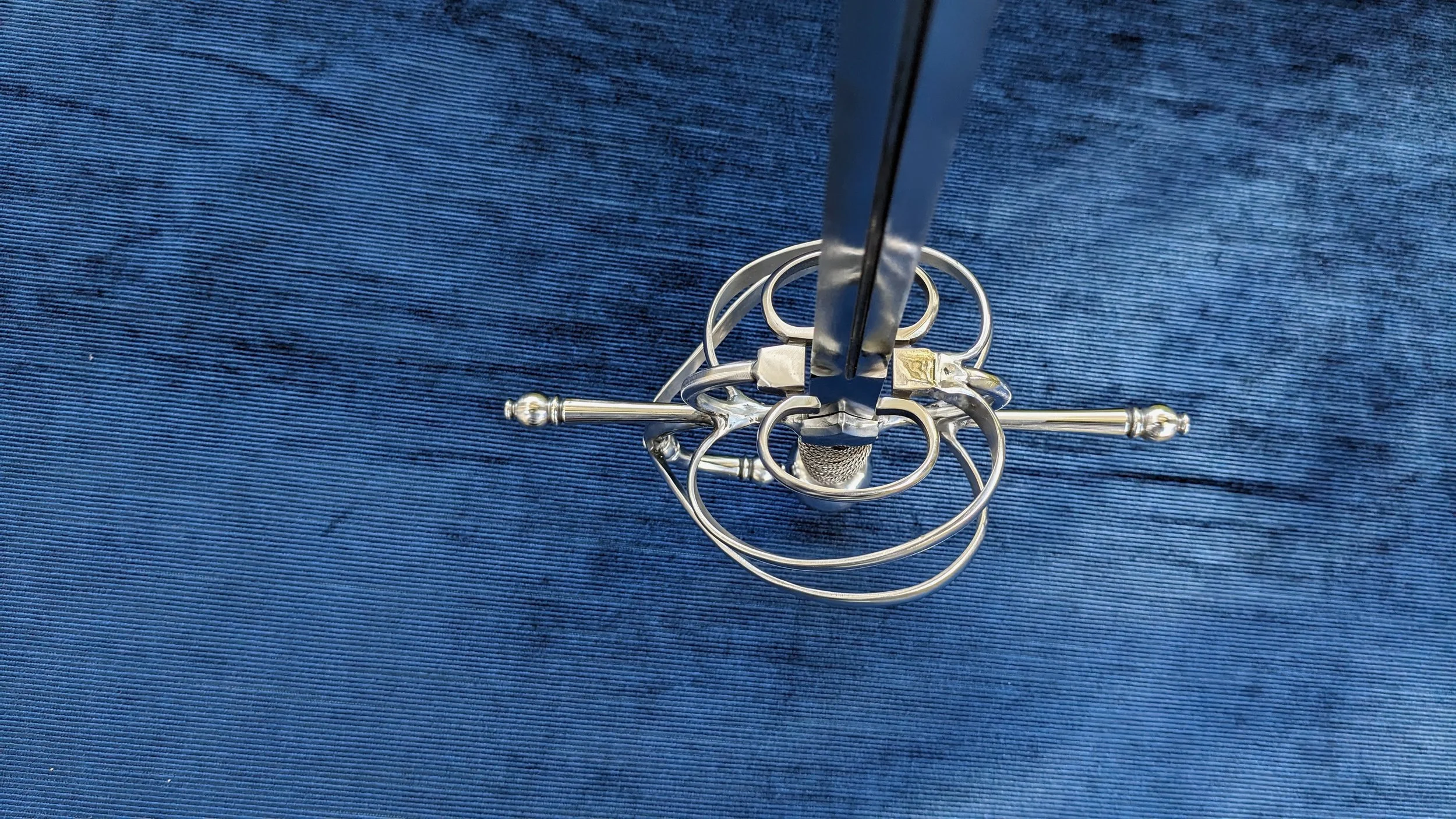 Ball-Quillion Swept Hilt Rapier & Dagger [SHARP] — Jesse Belsky Stageswords
