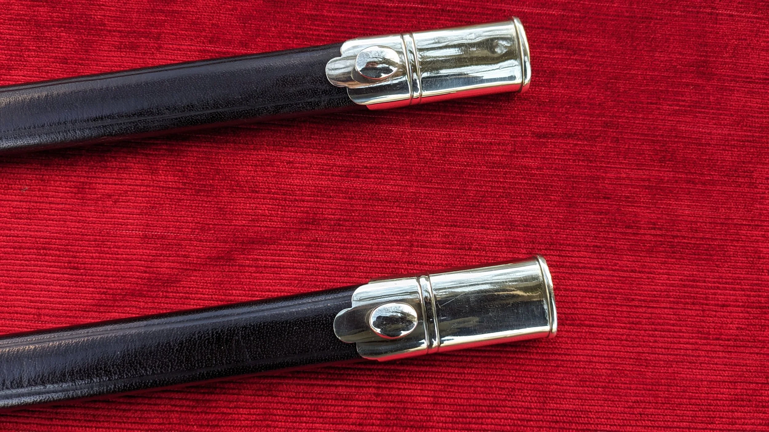 Narrow Leather Rapier Scabbard - Black/Brown — Jesse Belsky Stageswords