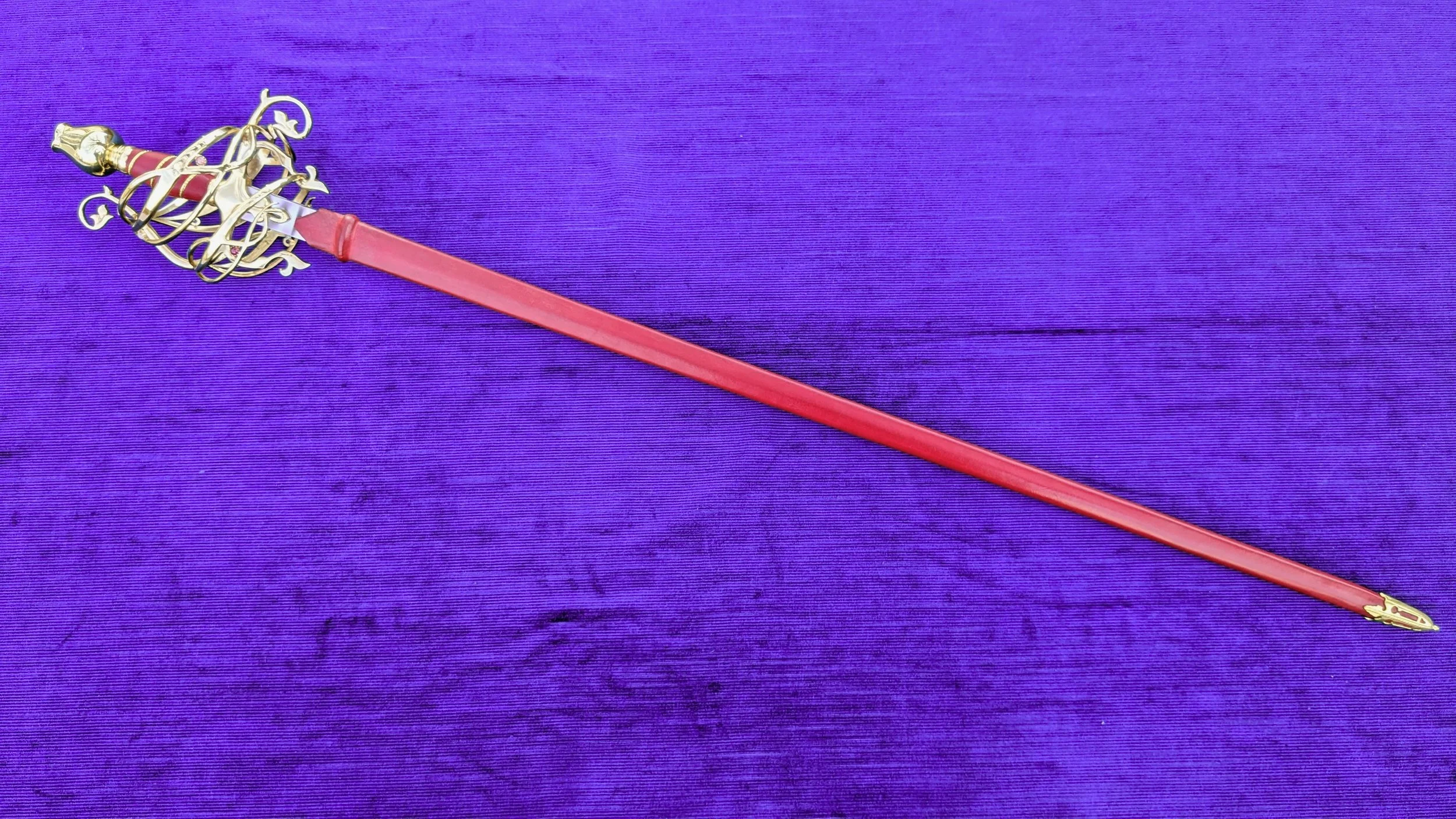 Golden Rose Rapier -- [BLUNT] — Jesse Belsky Stageswords