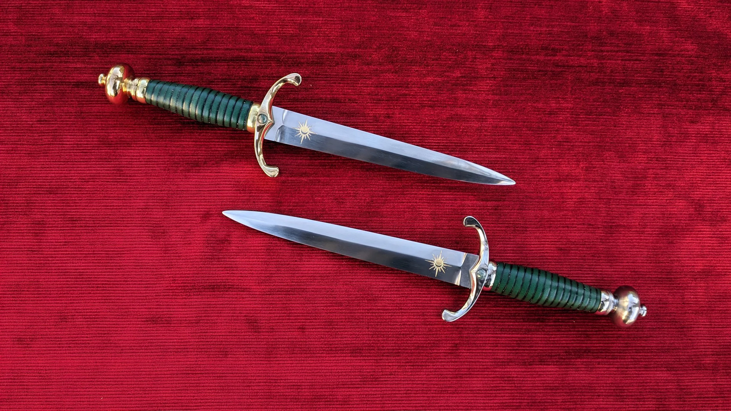 Etched Wedding Daggers [BLUNT] — Jesse Belsky Stageswords