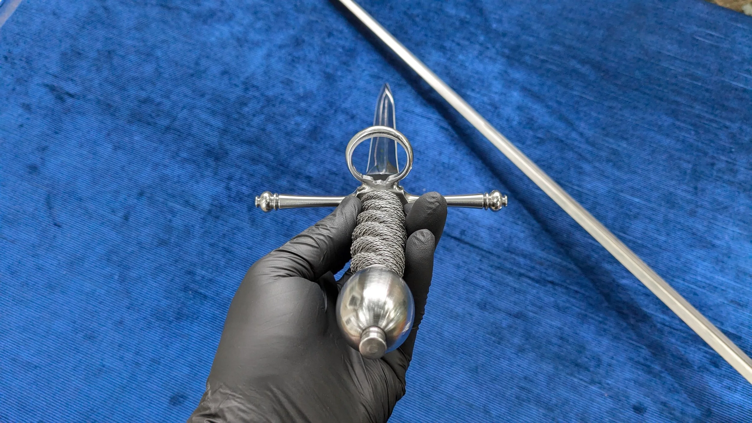 Ball-Quillion Swept Hilt Rapier & Dagger [SHARP] — Jesse Belsky Stageswords