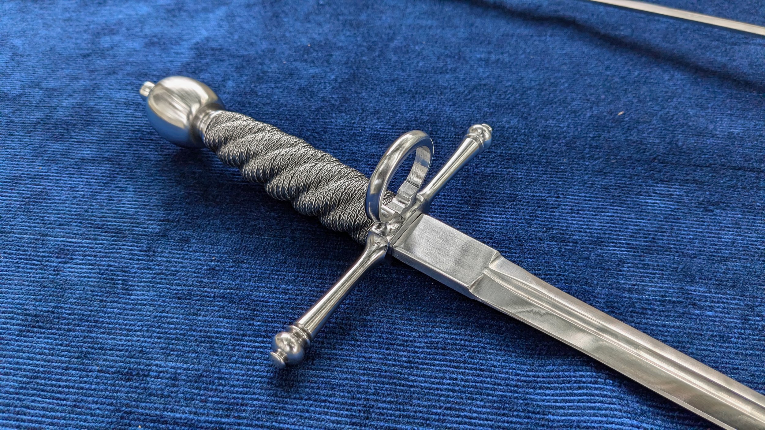 Ball-Quillion Swept Hilt Rapier & Dagger [SHARP] — Jesse Belsky Stageswords