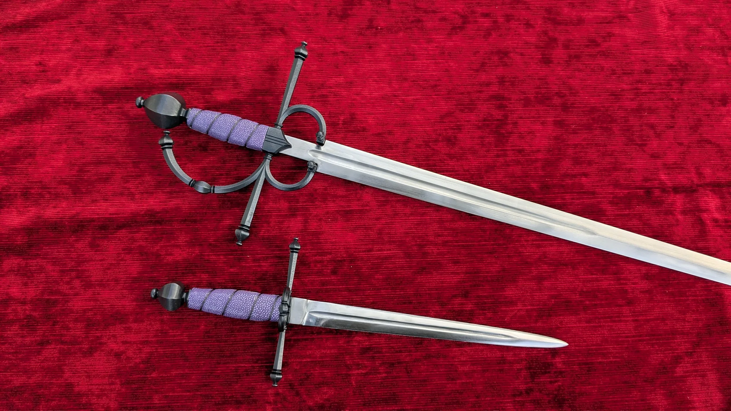 Faceted Ball End Sidesword 4 & Dagger -- [SHARP] — Jesse Belsky Stageswords
